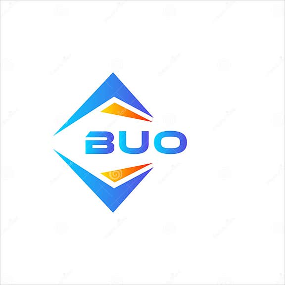 BUO Abstract Technology Logo Design on White Background. BUO Creative ...