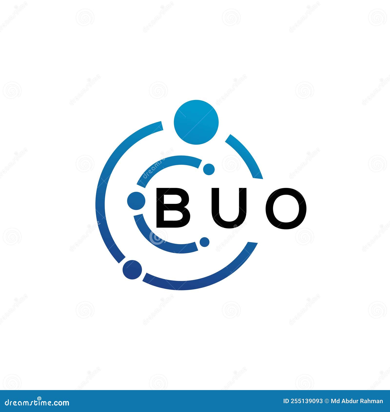 BUO Letter Logo Design on White Background. BUO Creative Initials ...