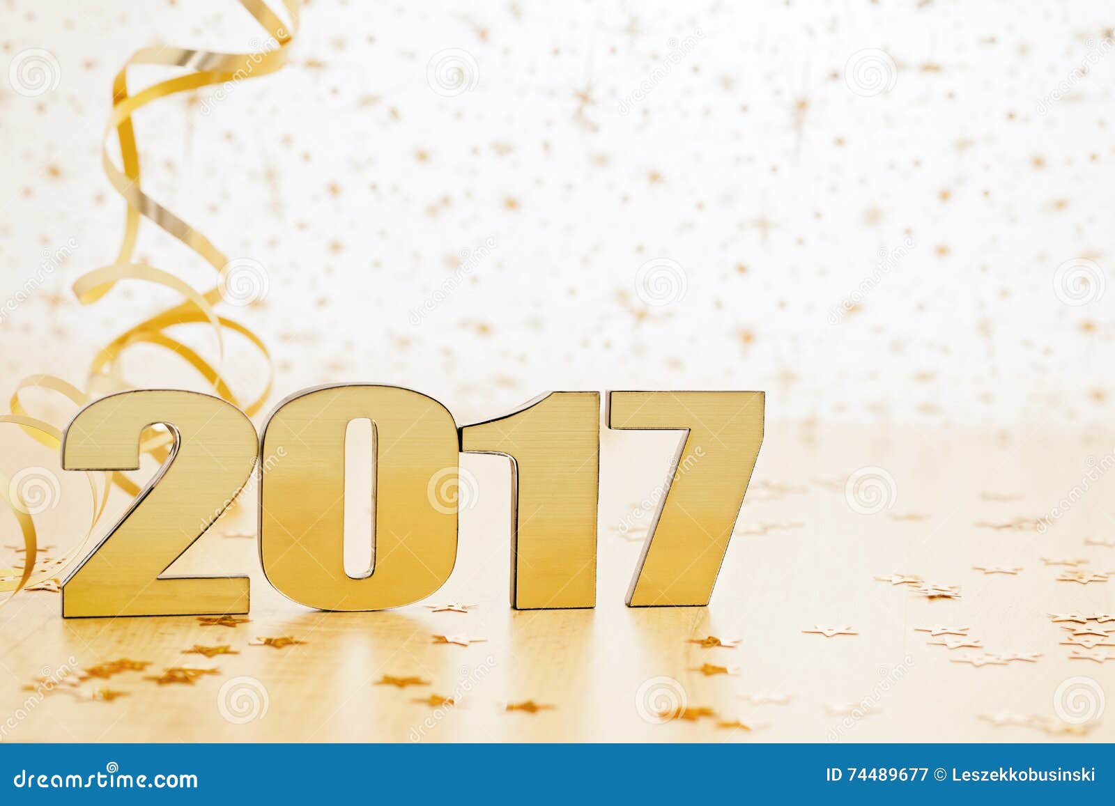 Buon anno 2017 immagine stock. Immagine di giallo, sfondo - 74489677