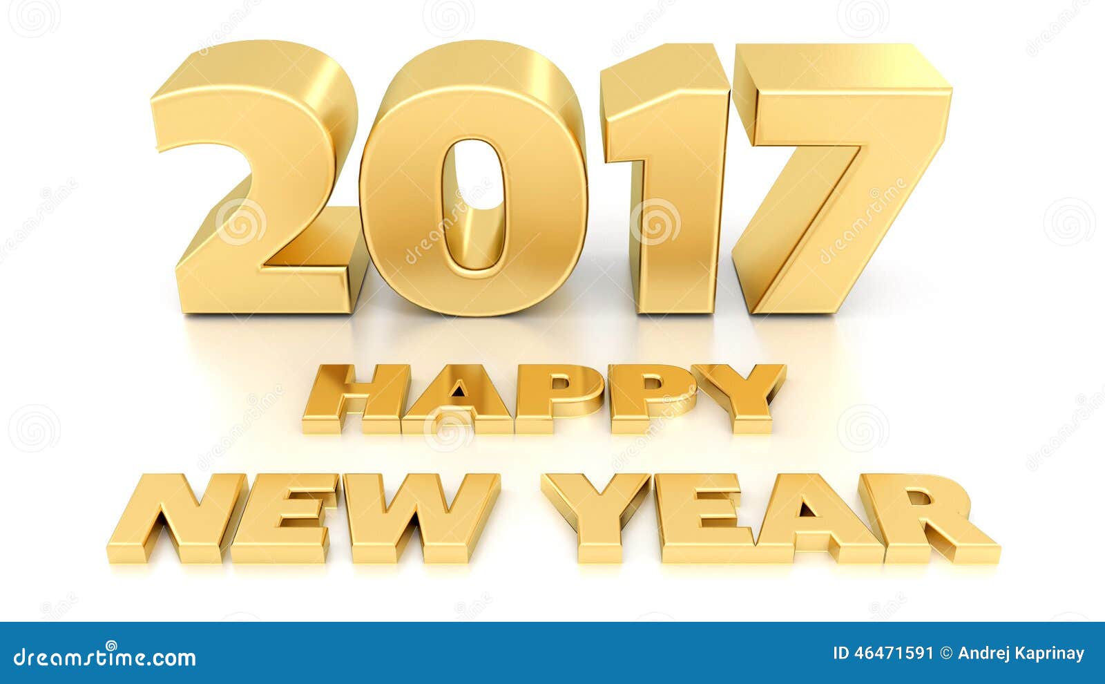 Buon Anno 2017 Progettazione 3D Illustrazione di Stock - Illustrazione ...
