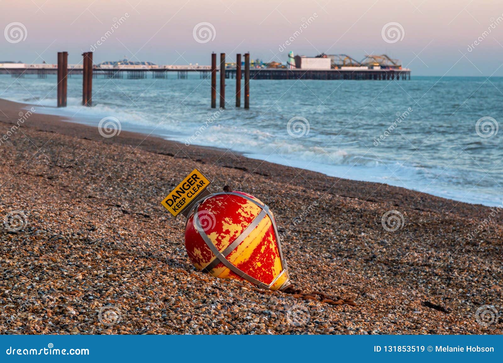 A Buoy on the Beach stock image. Image of buoys, england - 131853519