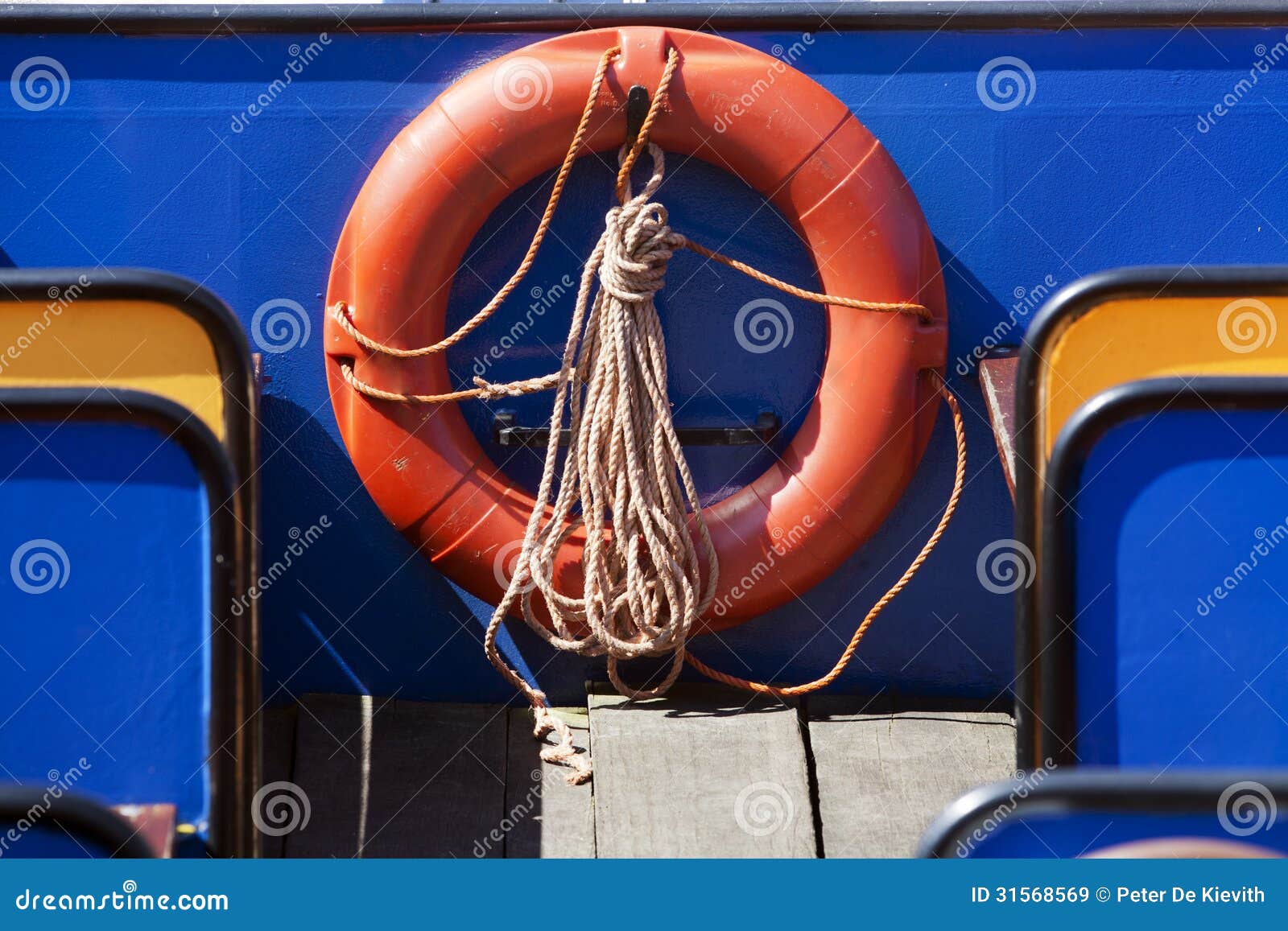 Buoy on a boat stock image. Image of orange, float, land - 31568569