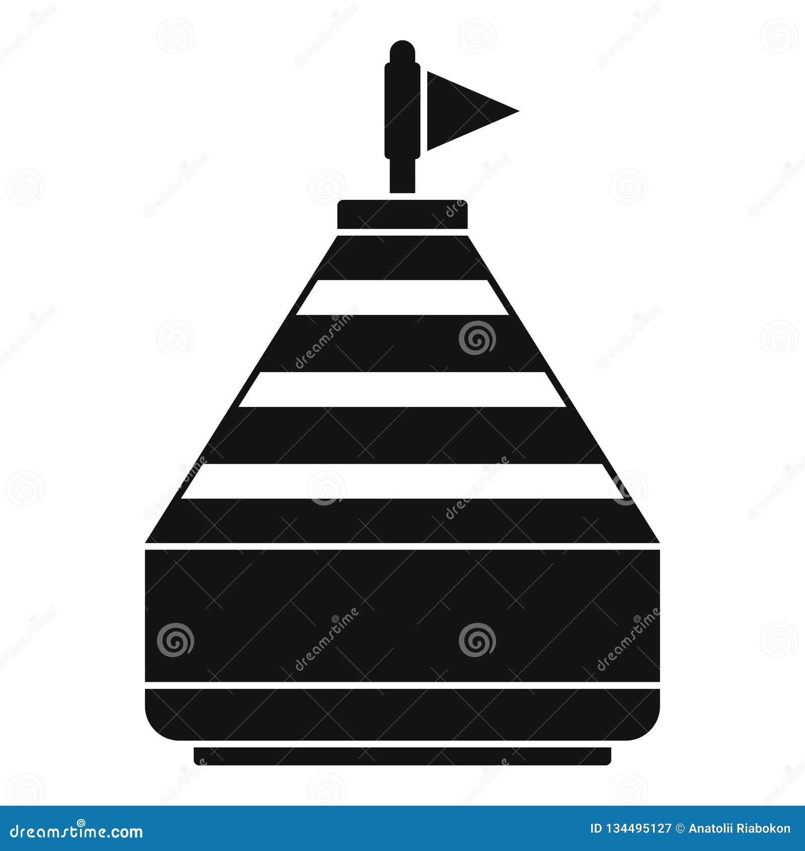 Buoy icon, simple style stock vector. Illustration of diving - 134495127 Buoy icon, simple style stock vector. Illustration of diving - 134495127
