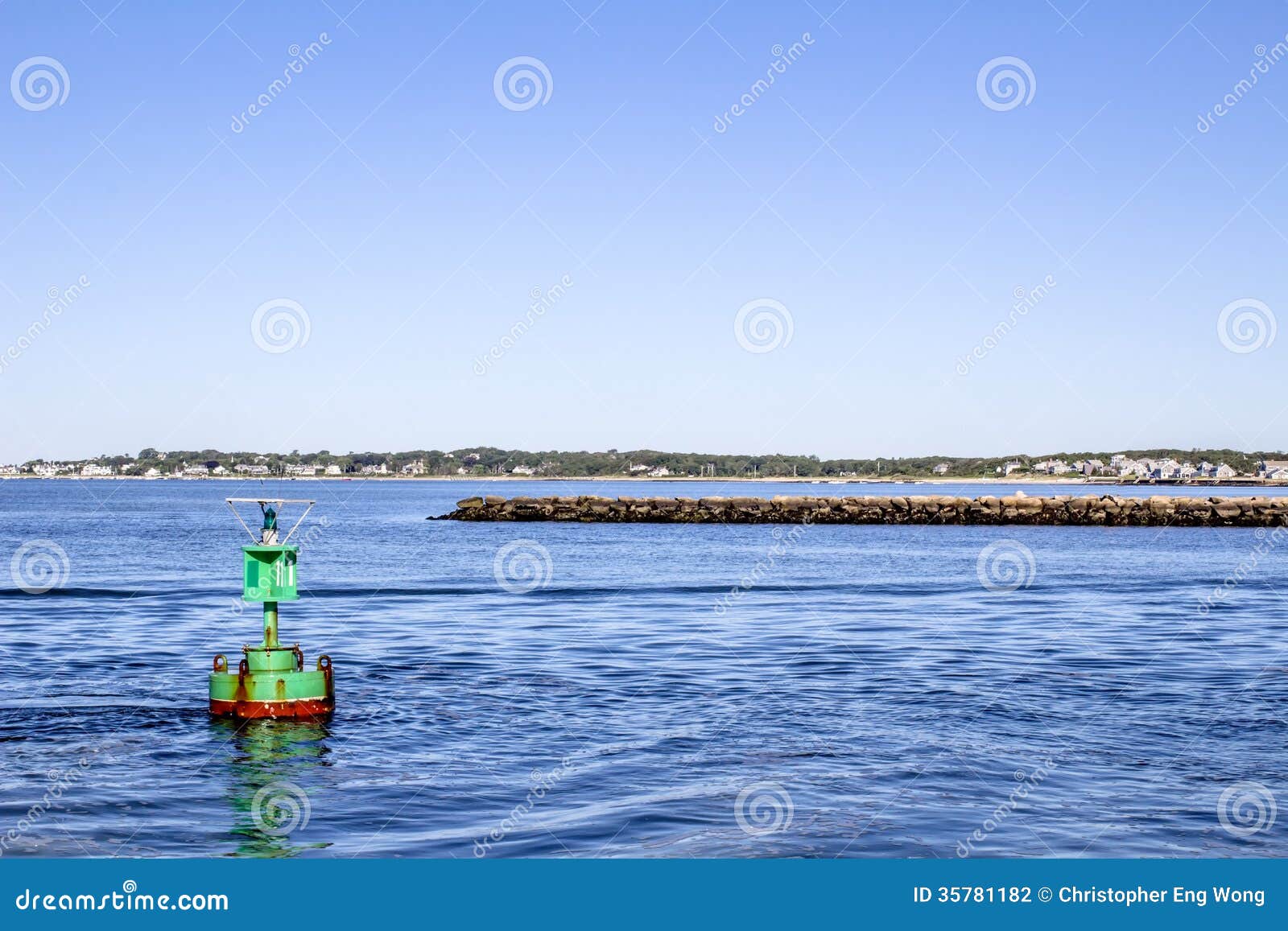 Buoy on the ocean stock photo. Image of outdoor, travel - 35781182