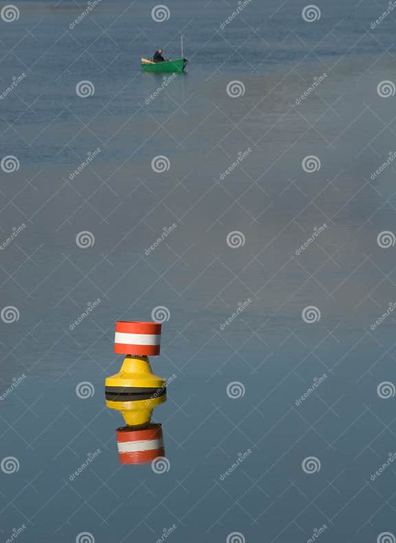 Buoy on the river stock image. Image of navigation, river - 18197825
