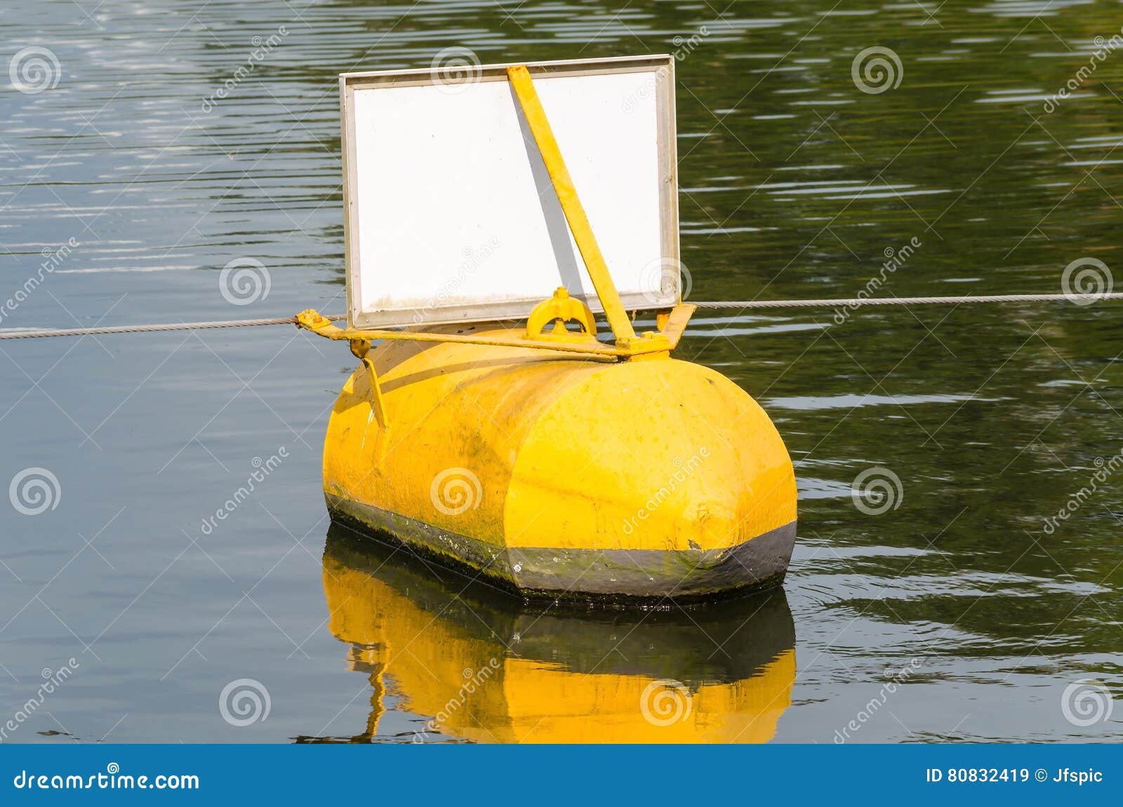 Buoy, yellow, black stock image. Image of ground, level - 80832419