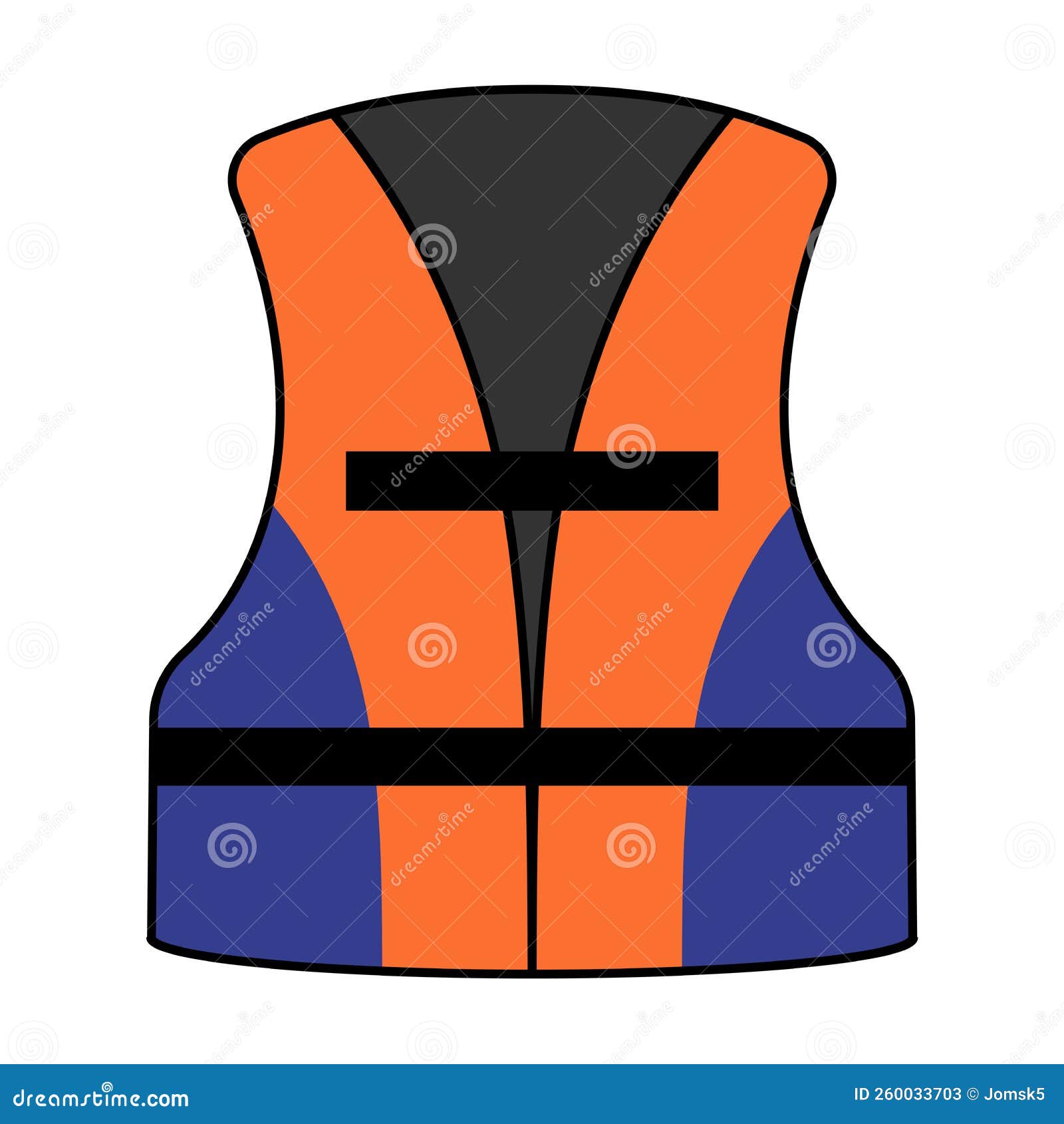 Illustration Of 2d Buoyancy Full Body On White Background ...