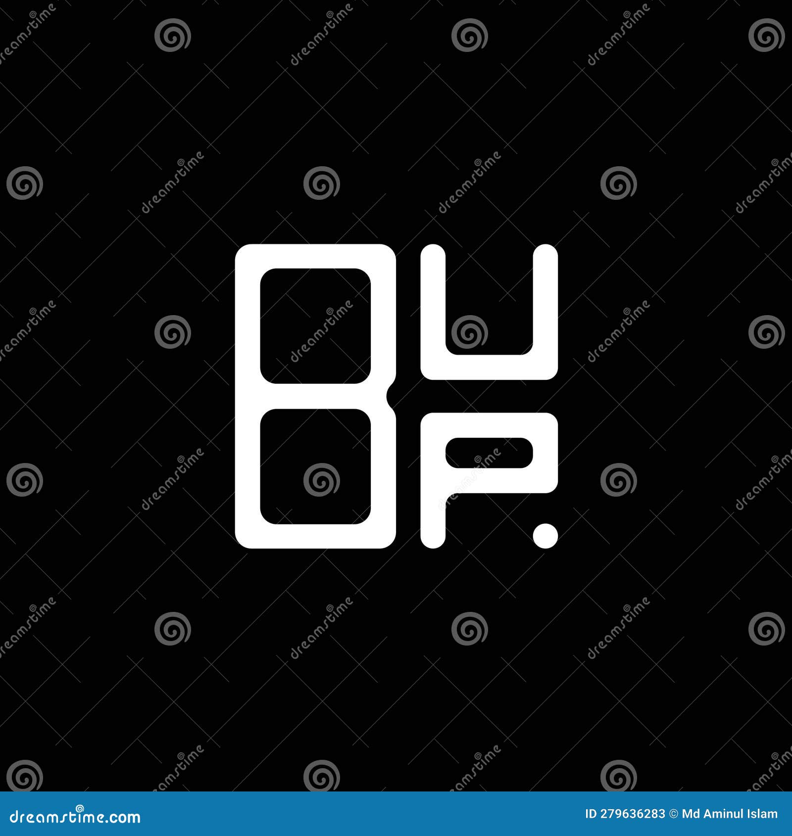 BUP Letter Logo Creative Design with Vector Graphic, BU Stock Vector ...