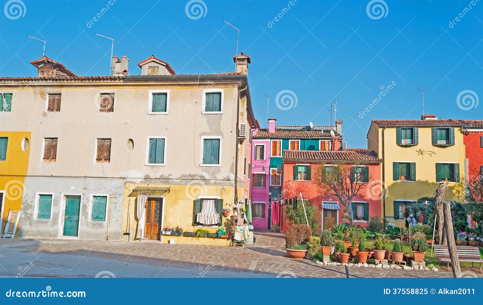 Burano buildings stock image. Image of italian, houses - 37558825