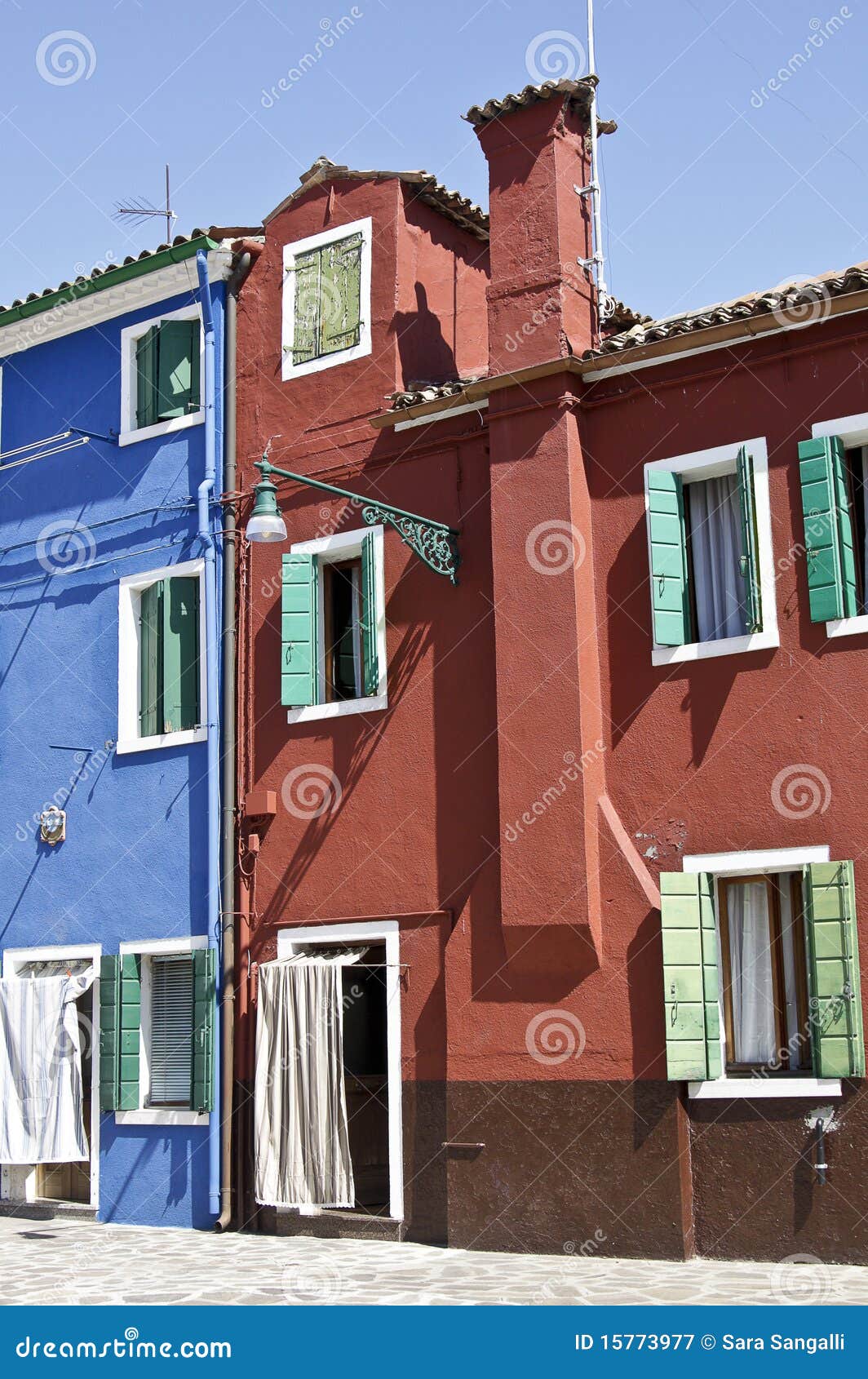 Burano houses stock image. Image of colorful, painted - 15773977