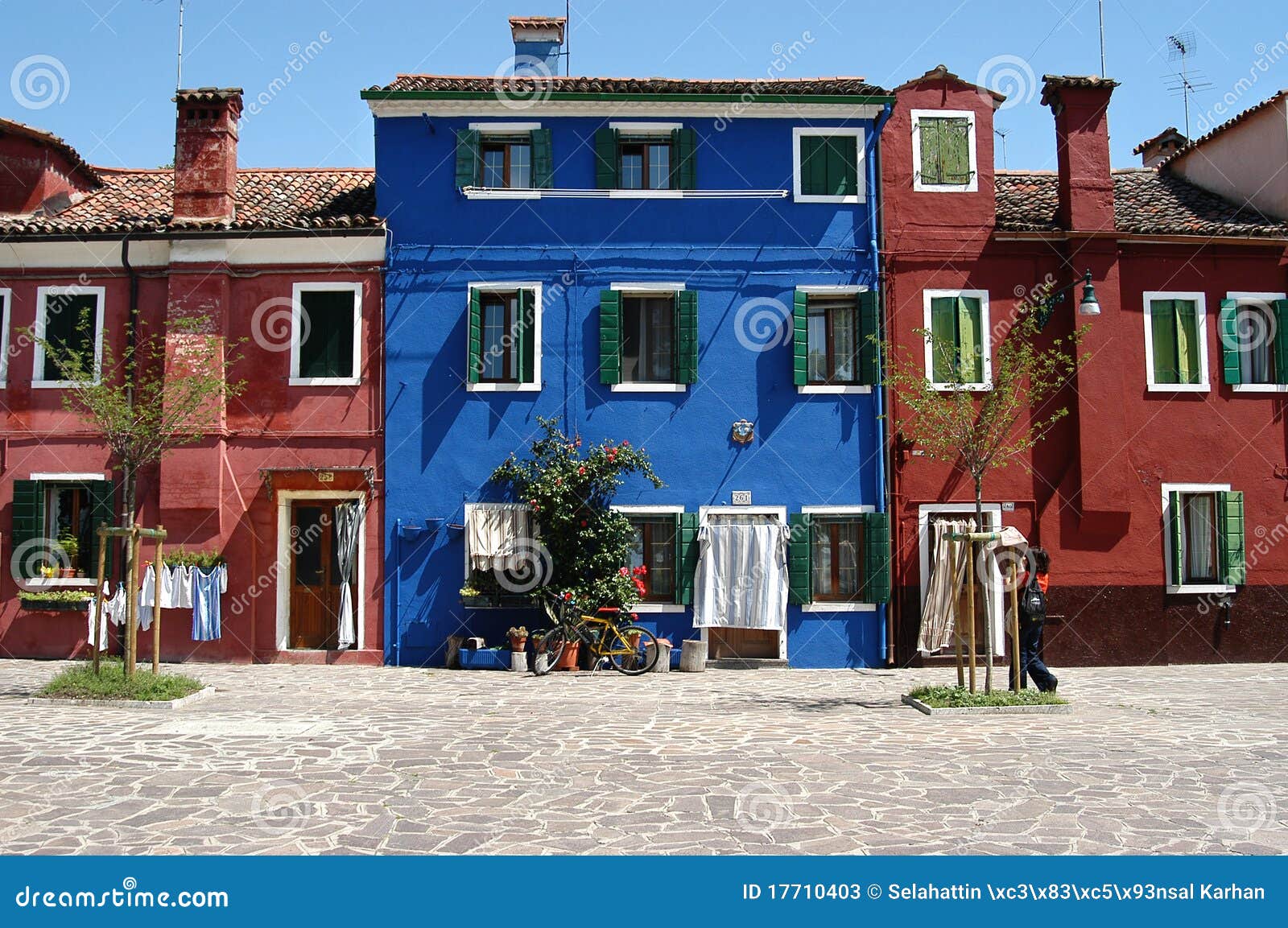 Burano Houses stock image. Image of ornament, colorful - 17710403