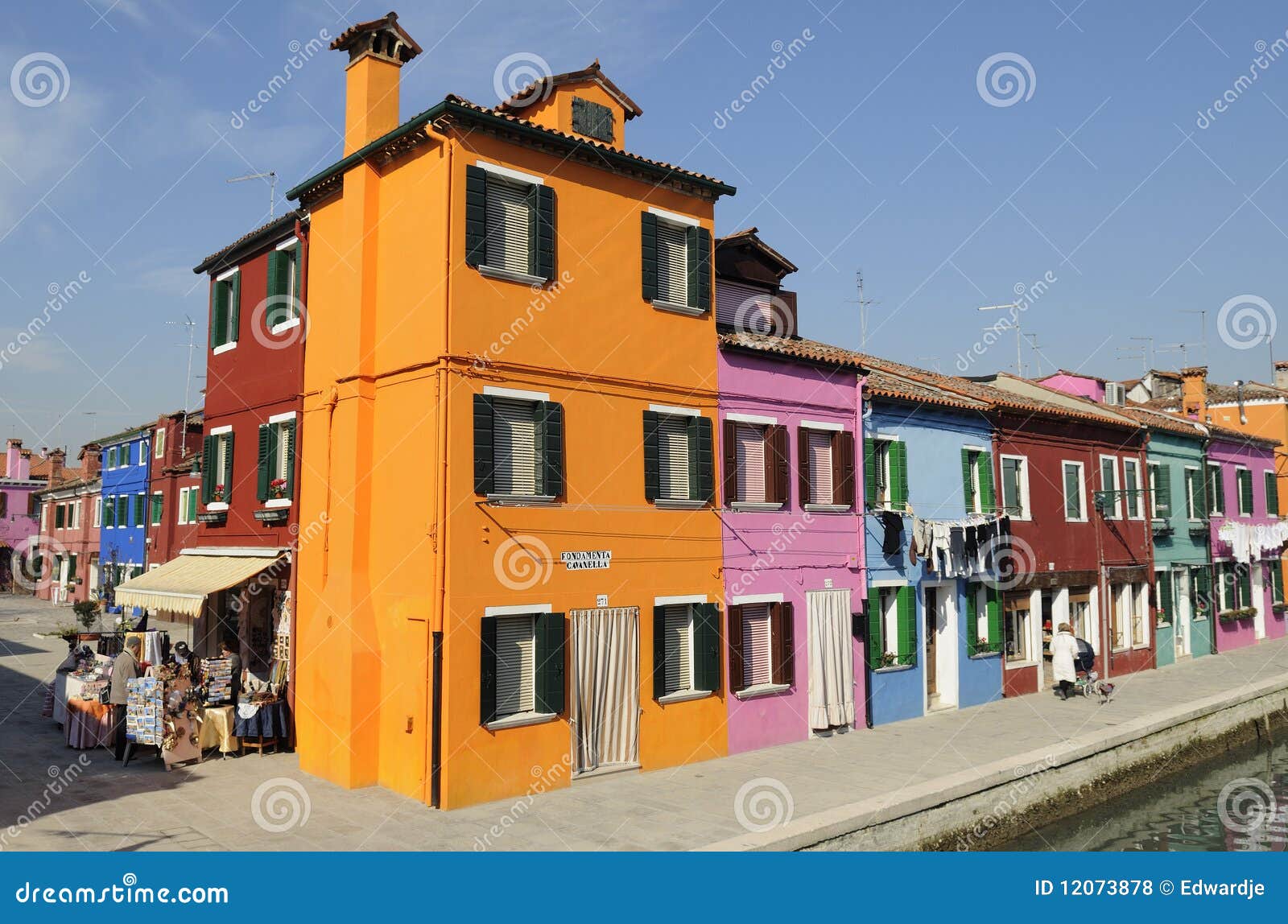 Burano houses 6 editorial stock photo. Image of burano - 12073878