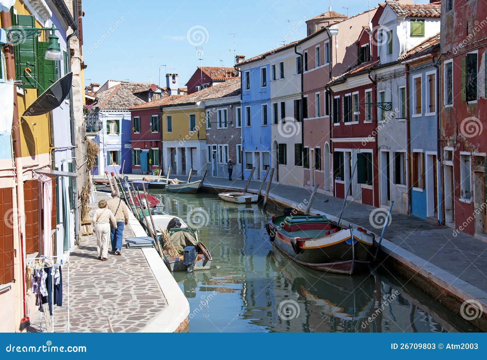 Burano island - Venice stock image. Image of attraction - 26709803
