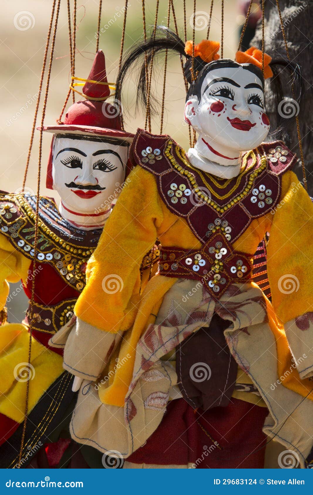 Burattini Birmani - Myanmar Fotografia Stock - Immagine di pagano ...