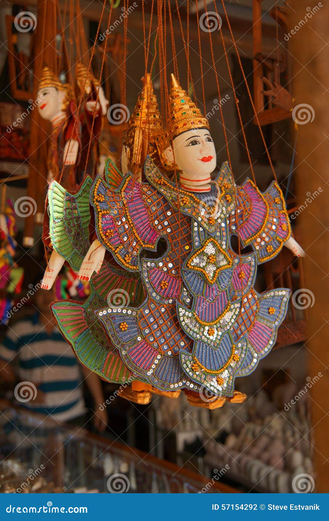 Burattino Cambogiano Tradizionale Fotografia Stock - Immagine di ...