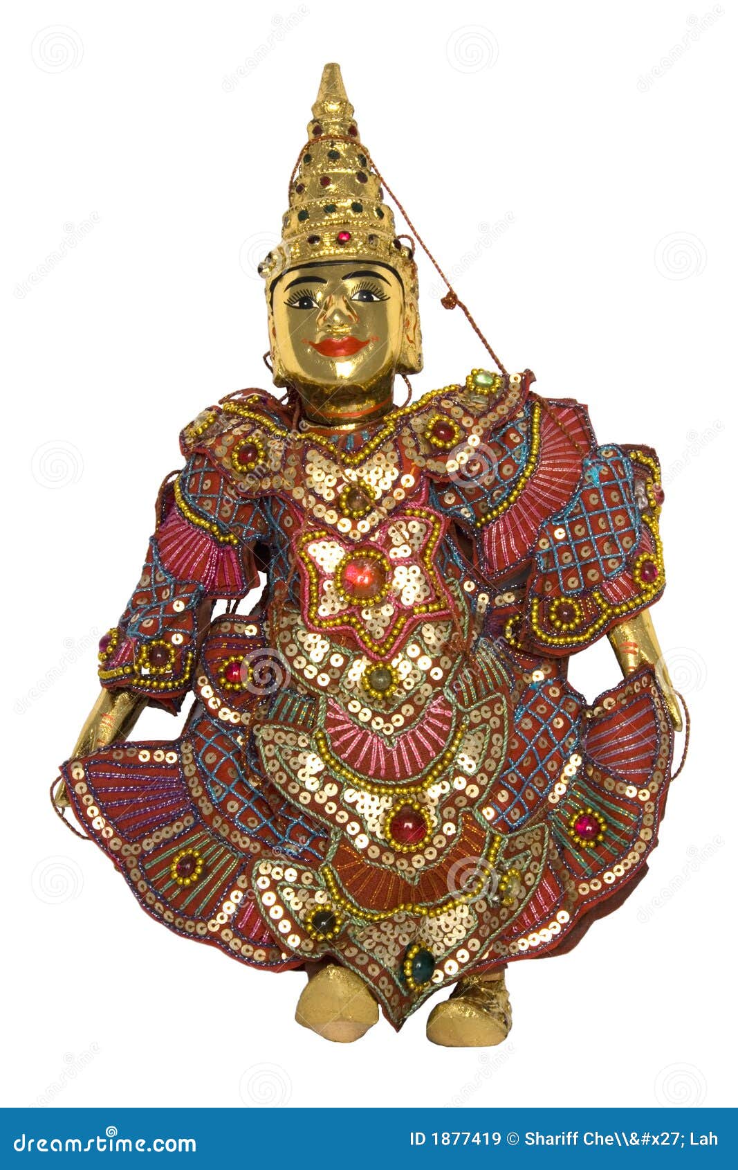 Burattino tailandese immagine stock. Immagine di figurina - 1877419