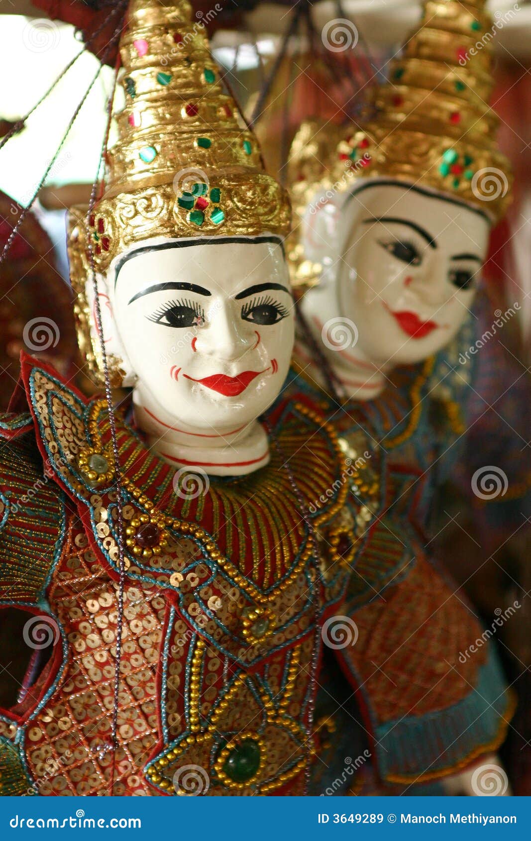 Burattino tailandese immagine stock. Immagine di mestiere - 3649289