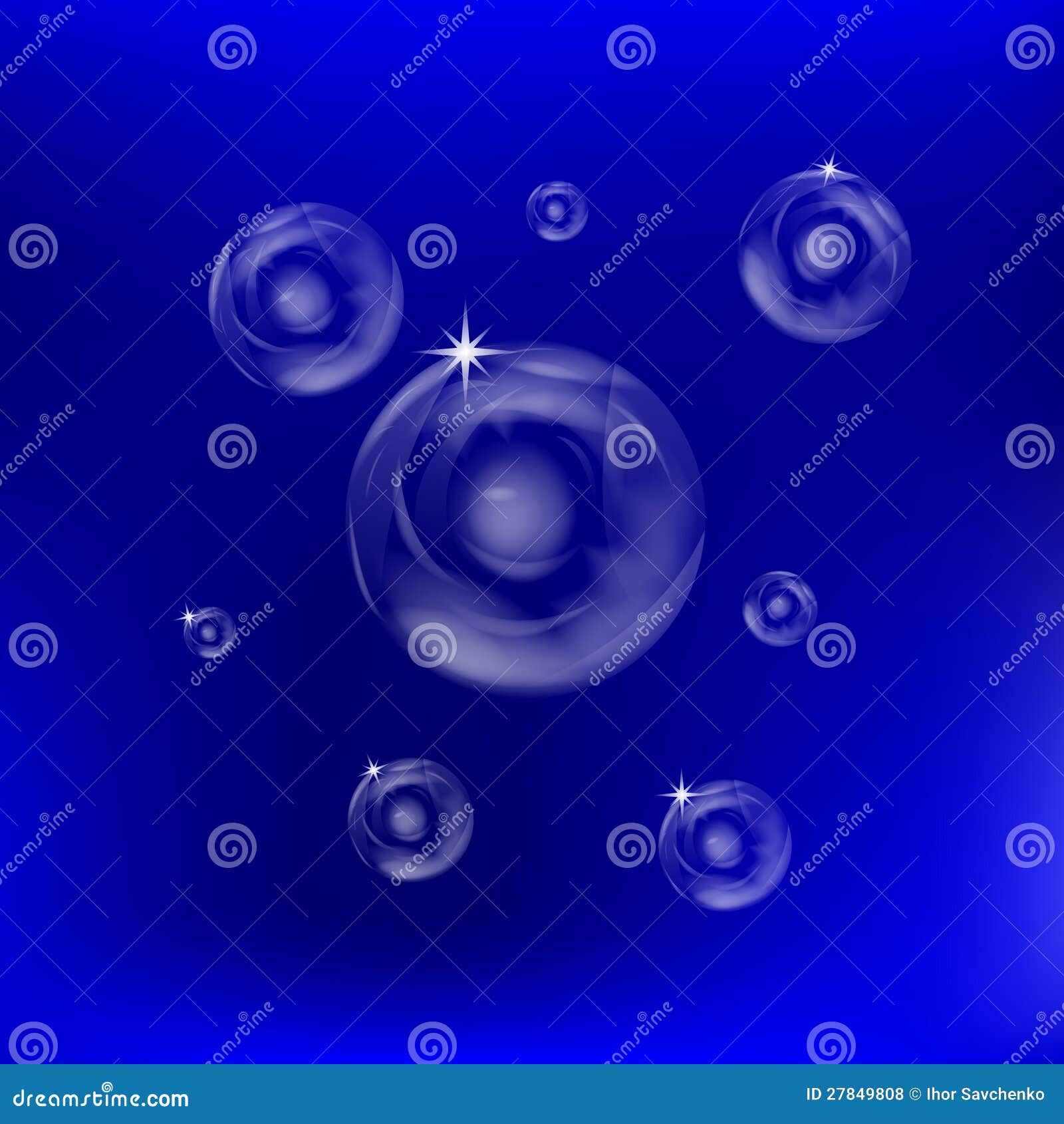 Burbujas Del Vector Y Destellos Del Sol Ilustración del Vector ...