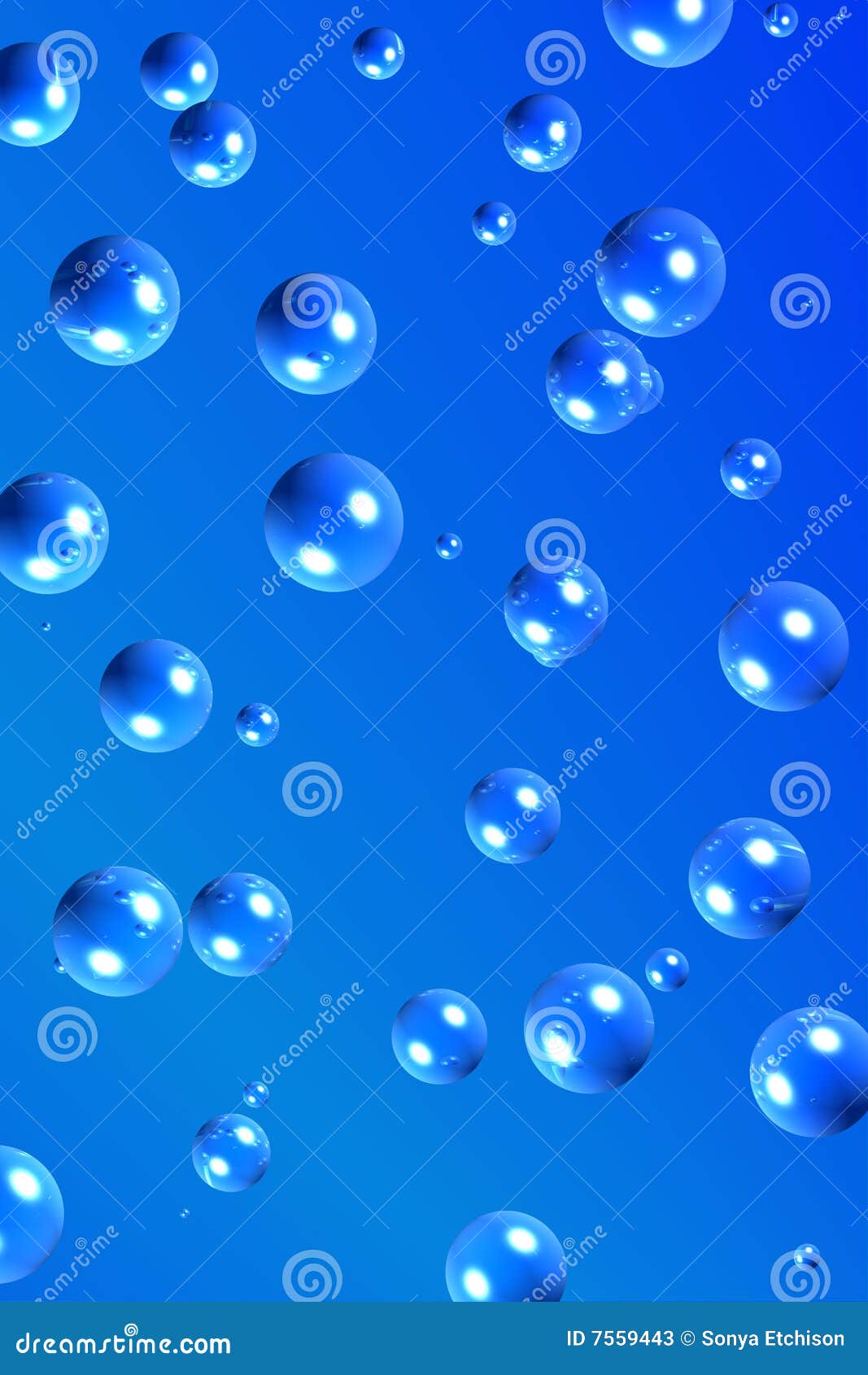 Burbujas en fondo azul stock de ilustración. Ilustración de imagen ...