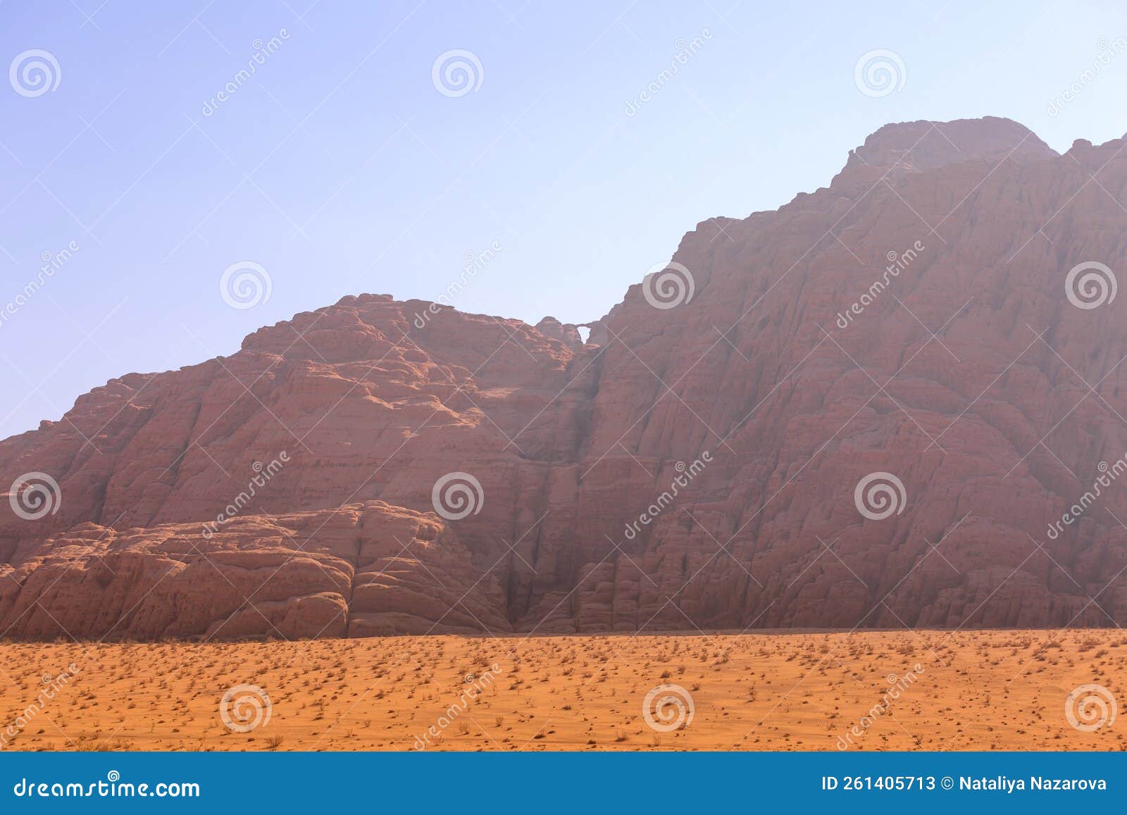 Burdah Rock Bridge at Wadi Rum, Jordan Stock Image - Image of stone ...