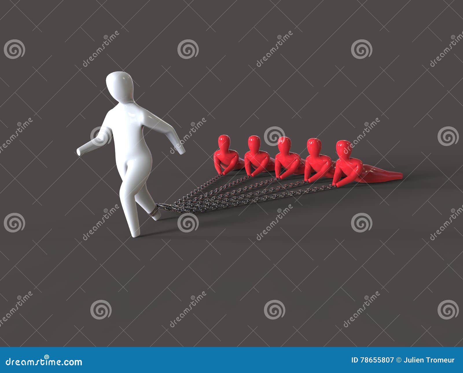 Burden - 3D Illustration stock illustration. Illustration of anxiety ...
