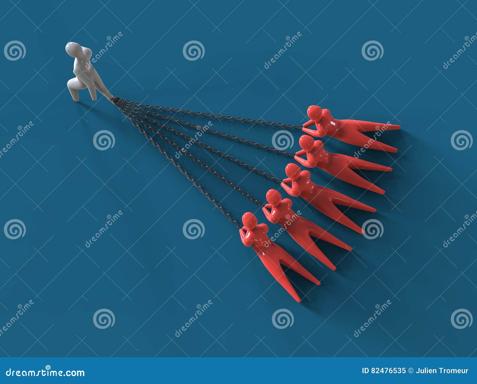 Burden - 3D Illustration stock illustration. Illustration of captivity ...