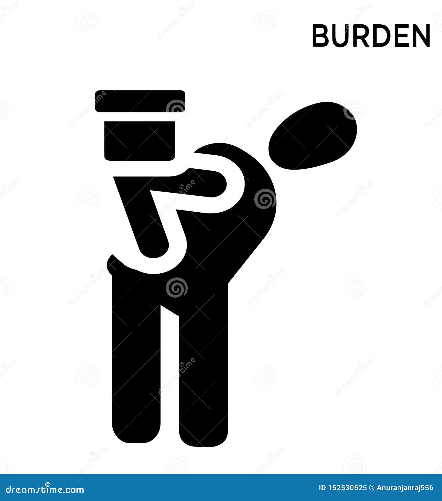 Burden Editable Icon Symbol Design Stock Vector - Illustration of ...