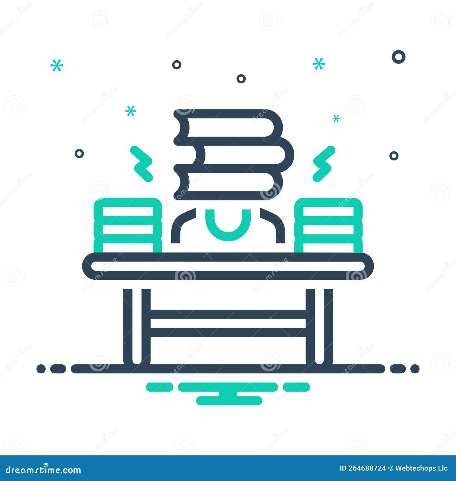 Mix Icon for Burden, Load and Encumbrance Stock Illustration ...