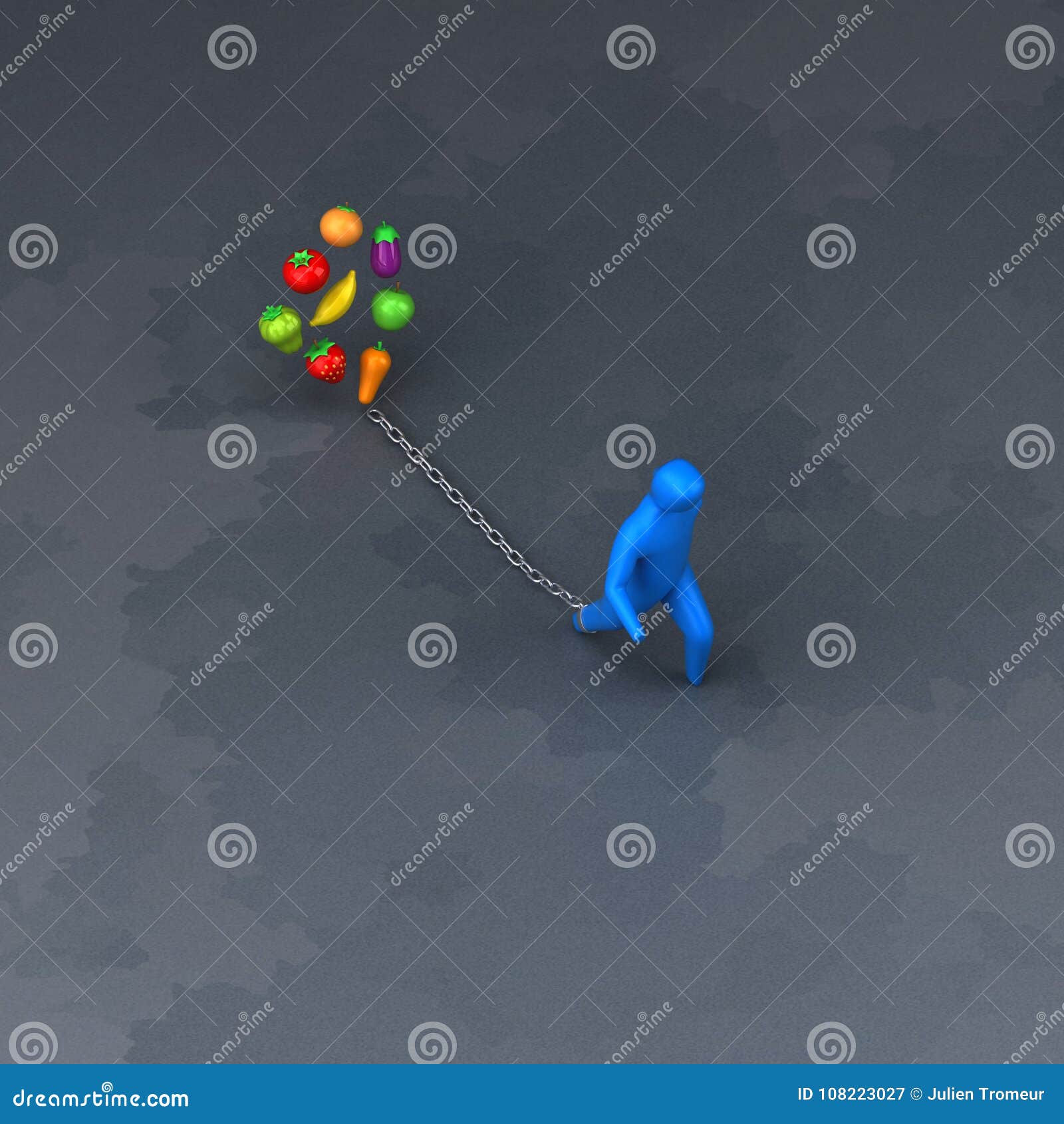 Burden Symbol - 3D Illustration Stock Illustration - Illustration of ...