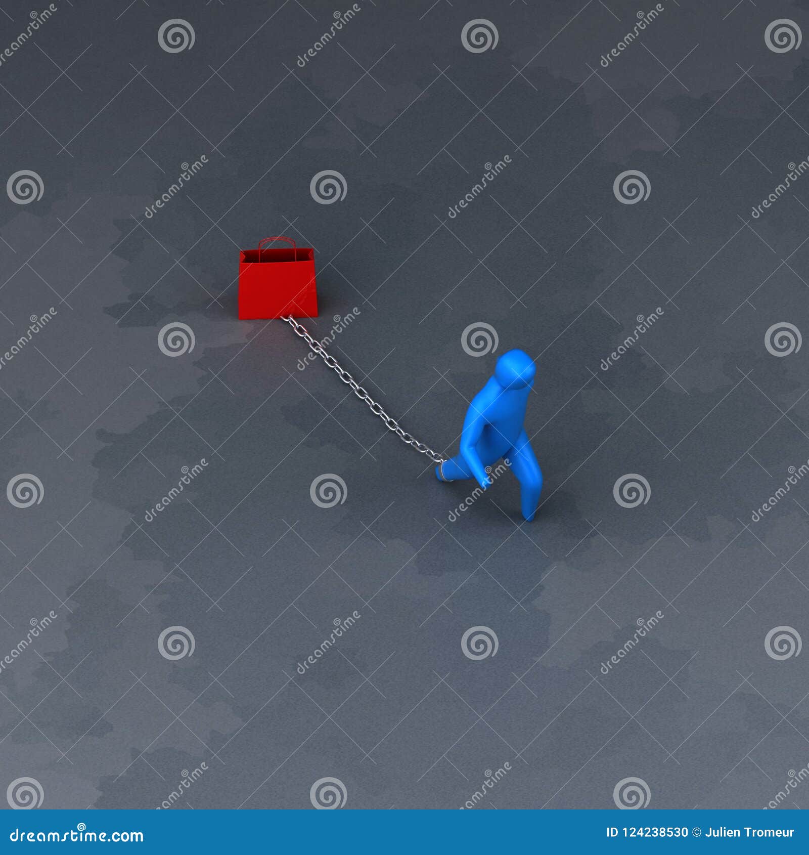 Burden Symbol - 3D Illustration Stock Illustration - Illustration of ...