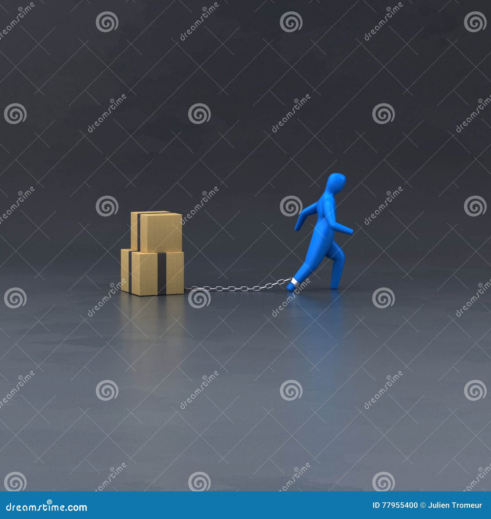 Burden Symbol - 3D Illustration Stock Illustration - Illustration of ...