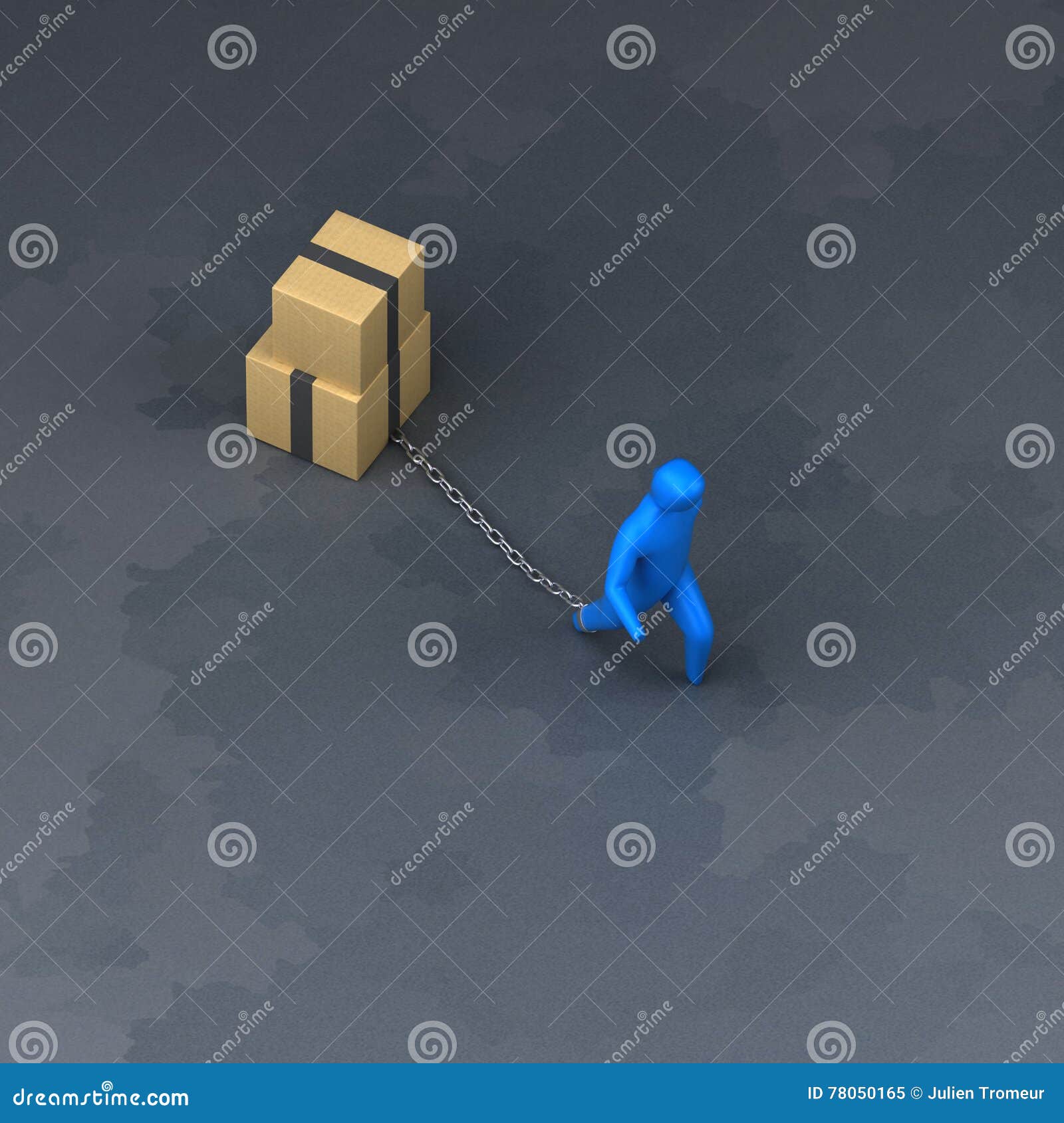 Burden Symbol - 3D Illustration Stock Illustration - Illustration of ...