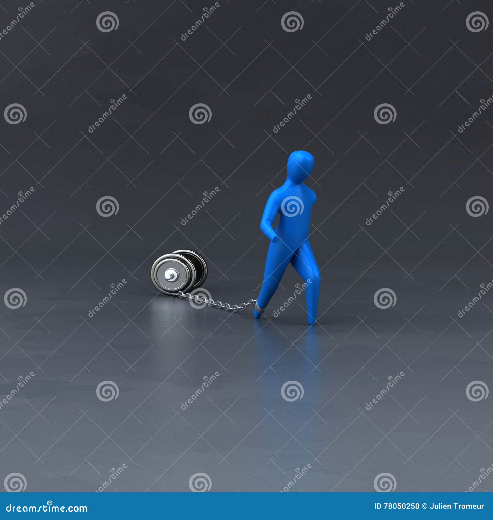 Burden Symbol - 3D Illustration Stock Illustration - Illustration of ...