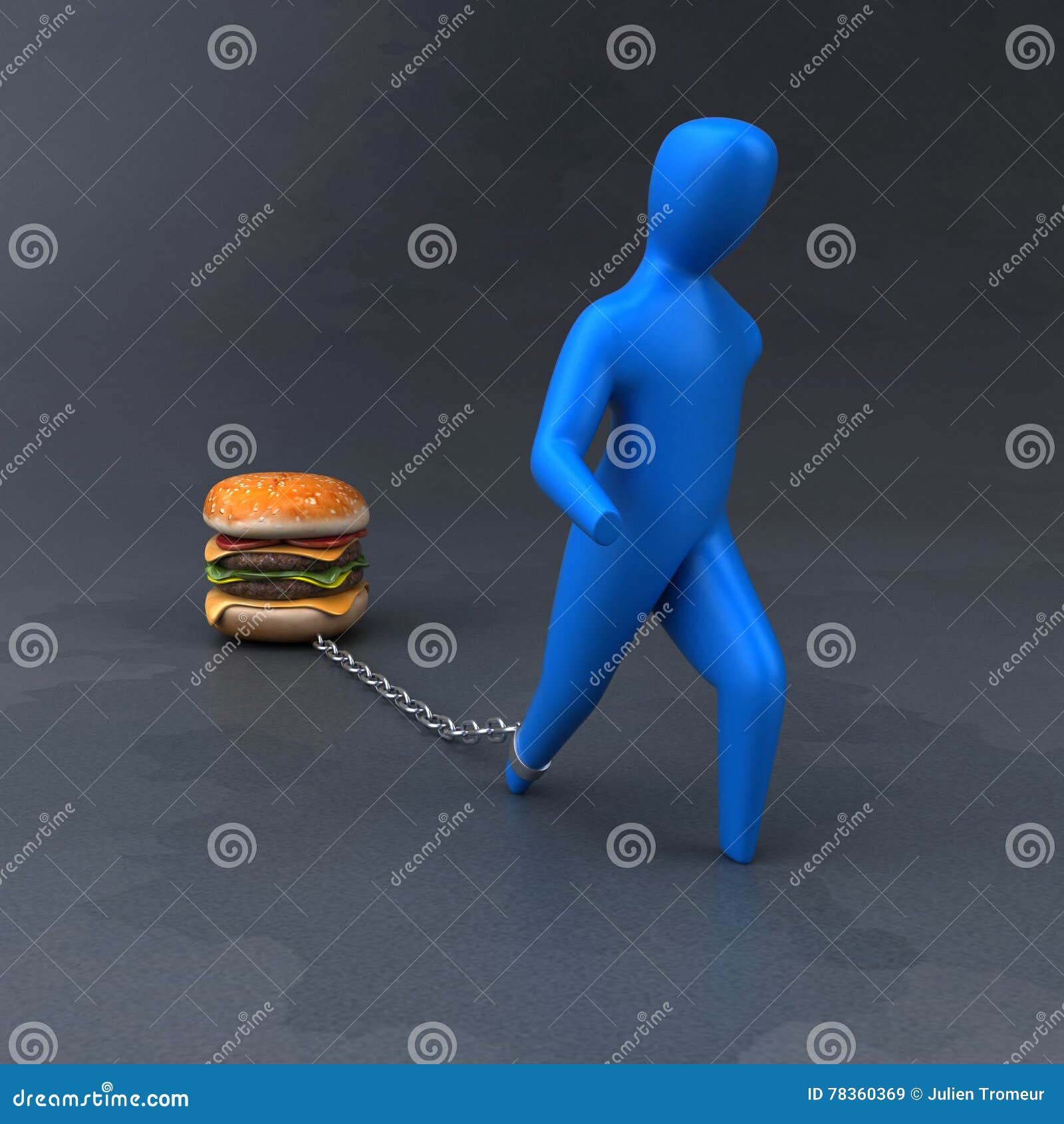 Burden Symbol - 3D Illustration Stock Illustration - Illustration of ...