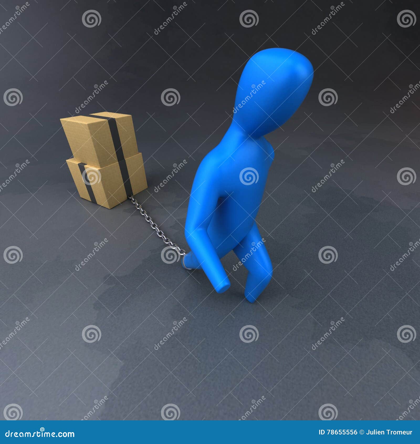 Burden Symbol - 3D Illustration Stock Illustration - Illustration of ...