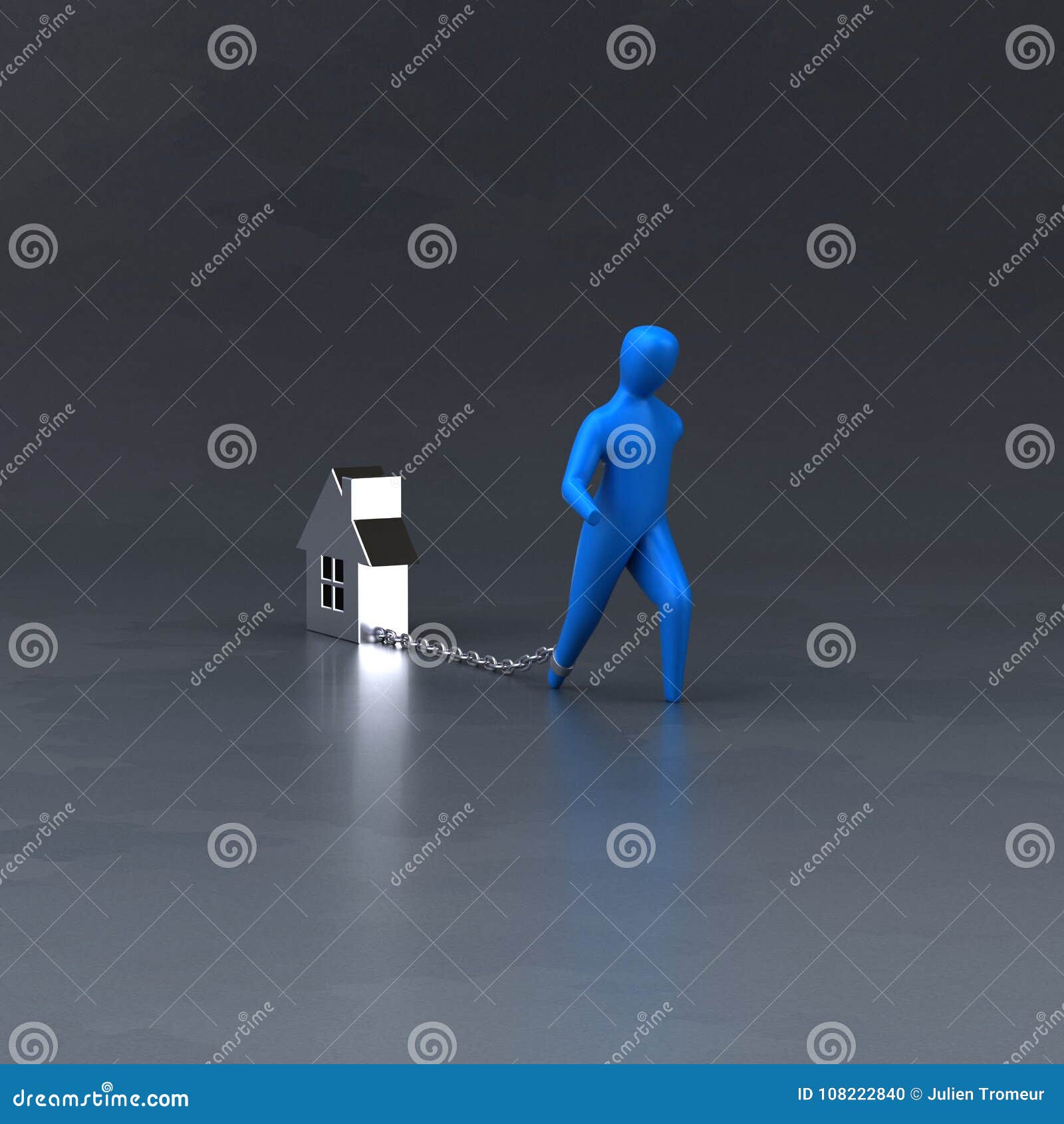 Burden Symbol - 3D Illustration Stock Illustration - Illustration of ...