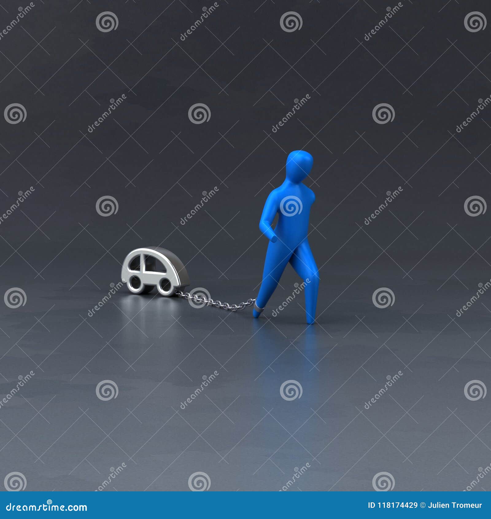 Burden Symbol - 3D Illustration Stock Illustration - Illustration of ...