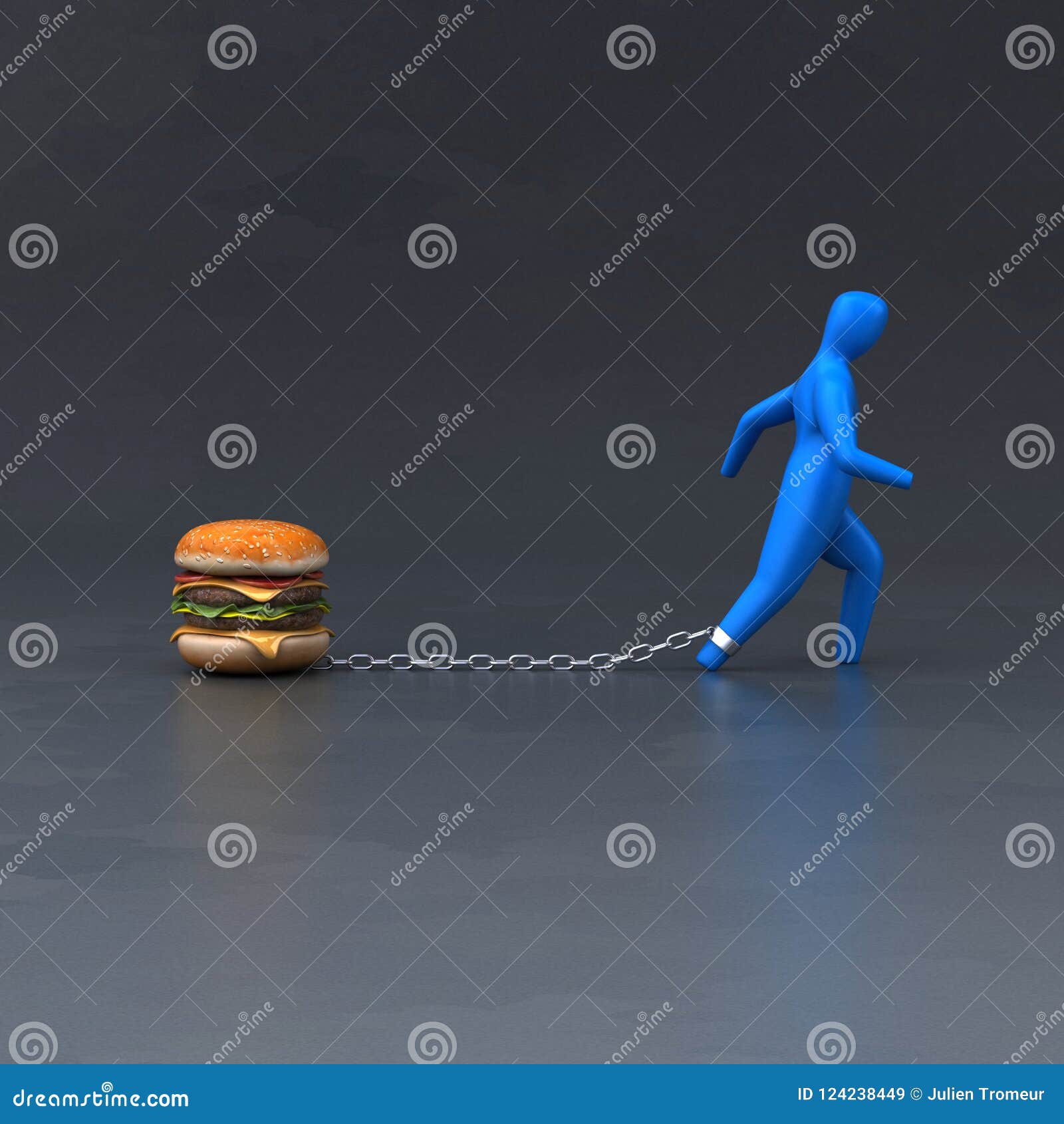 Burden Symbol - 3D Illustration Stock Illustration - Illustration of ...