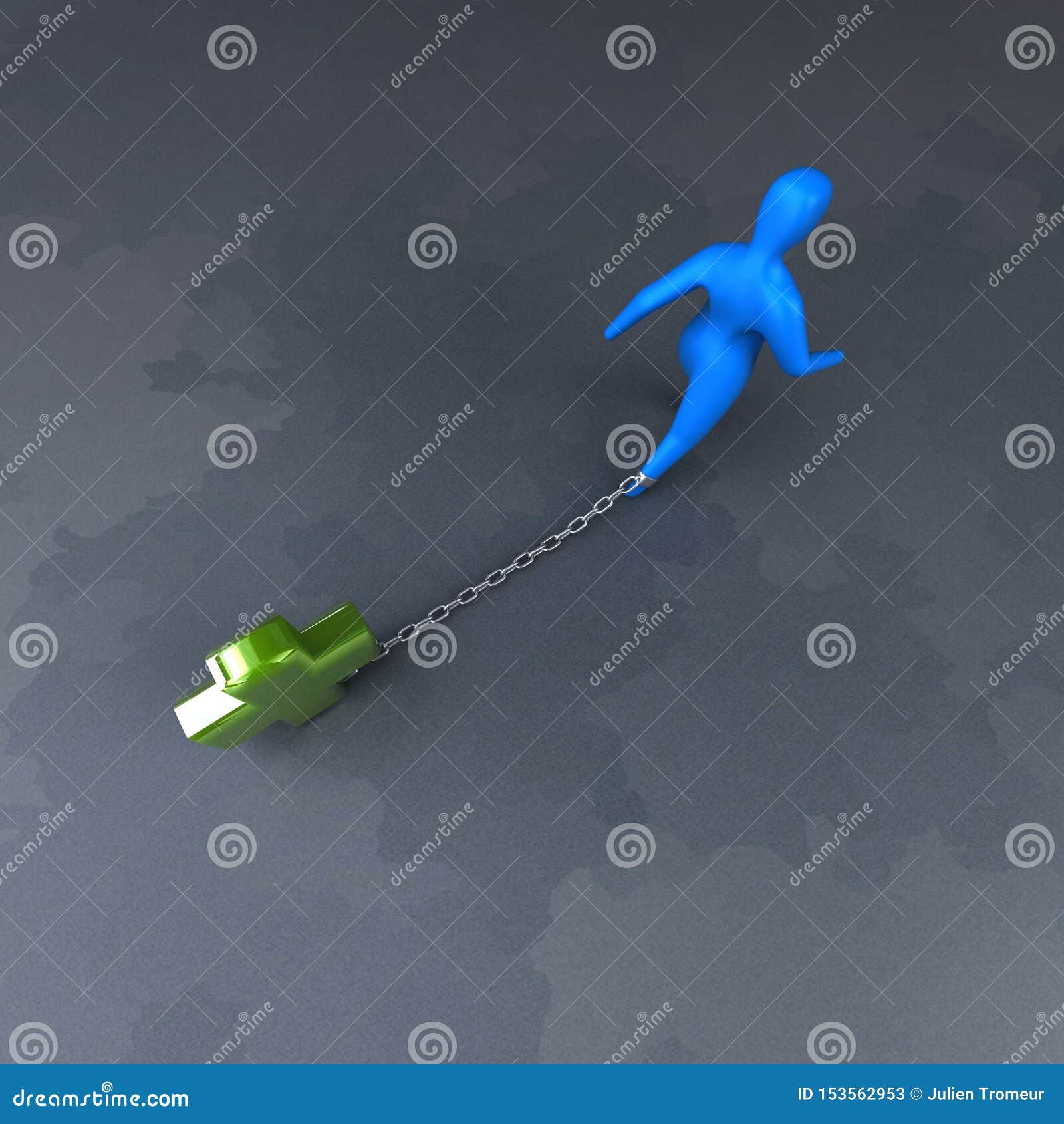 Burden Symbol - 3D Illustration Stock Illustration - Illustration of ...