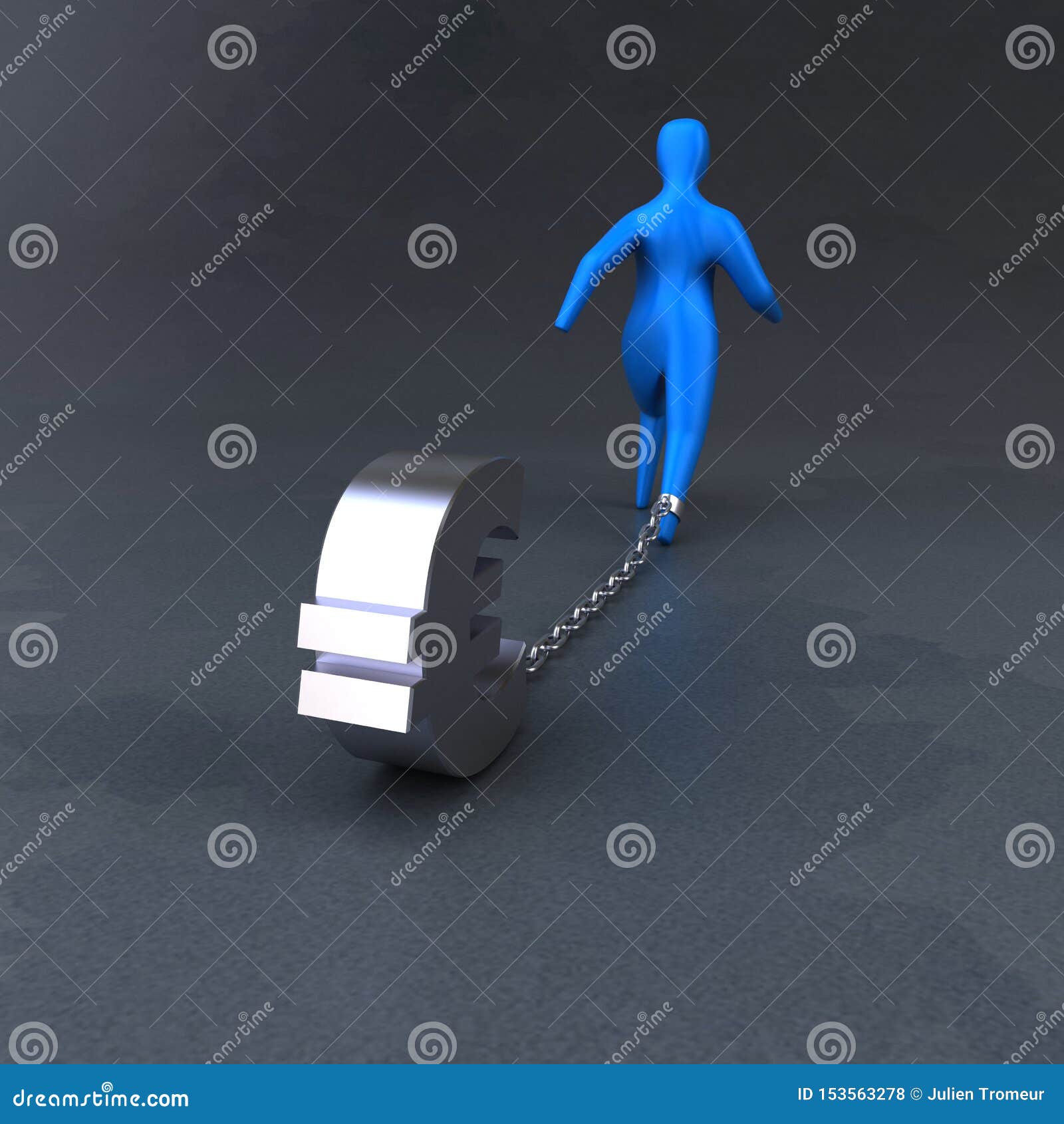 Burden Symbol - 3D Illustration Stock Illustration - Illustration of ...