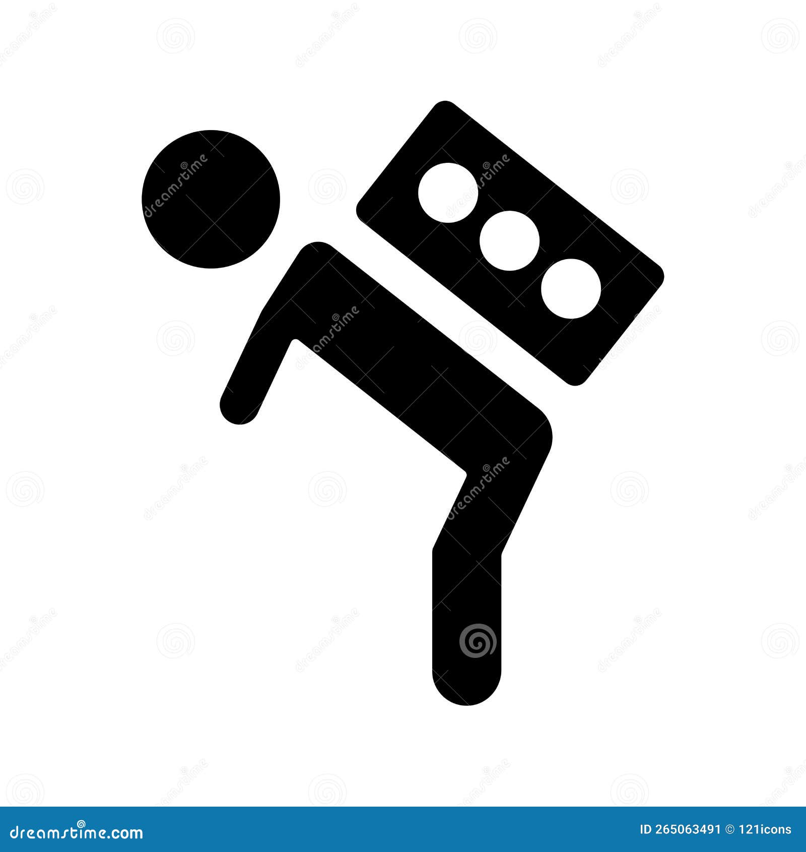 Burdensome, Heavy Icon. Black Vector Graphics Stock Illustration ...