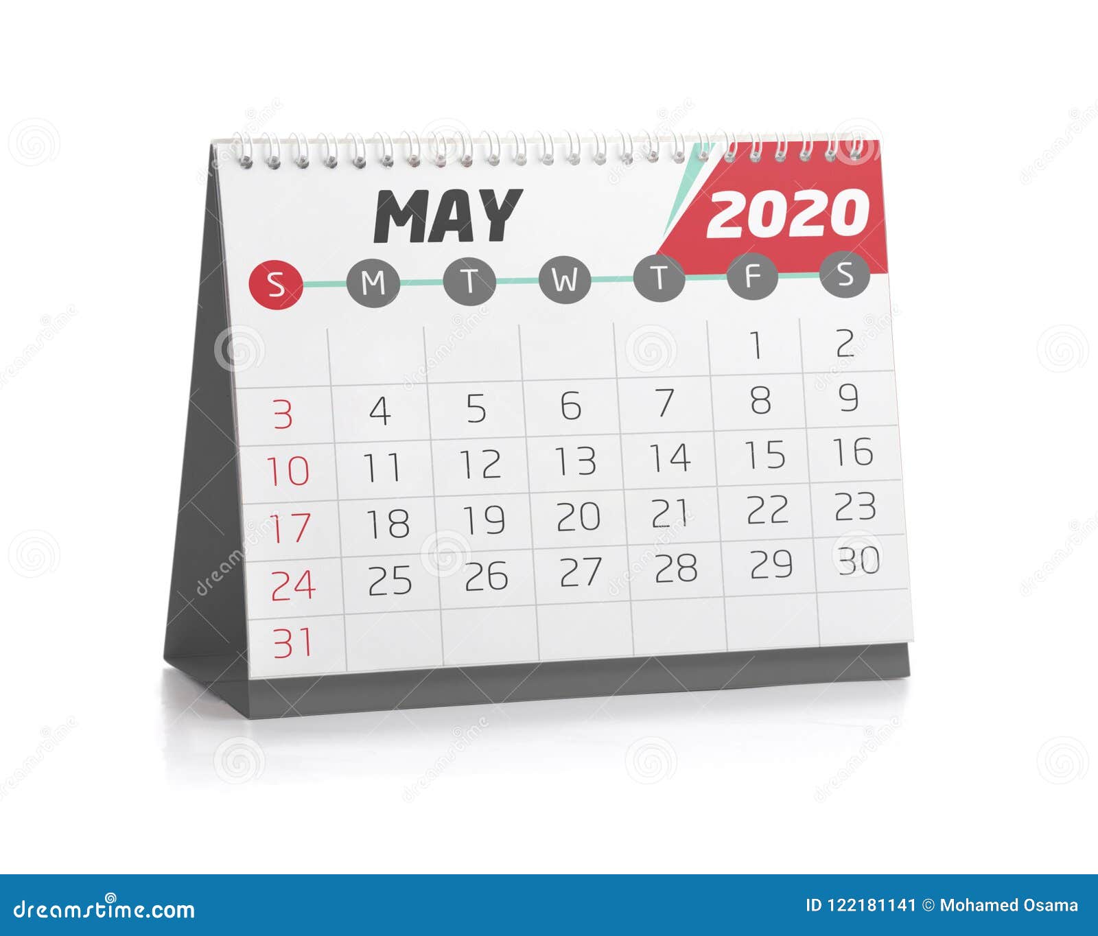 Bureau Calendrier En Mai 2020 Illustration Stock - Illustration du ...