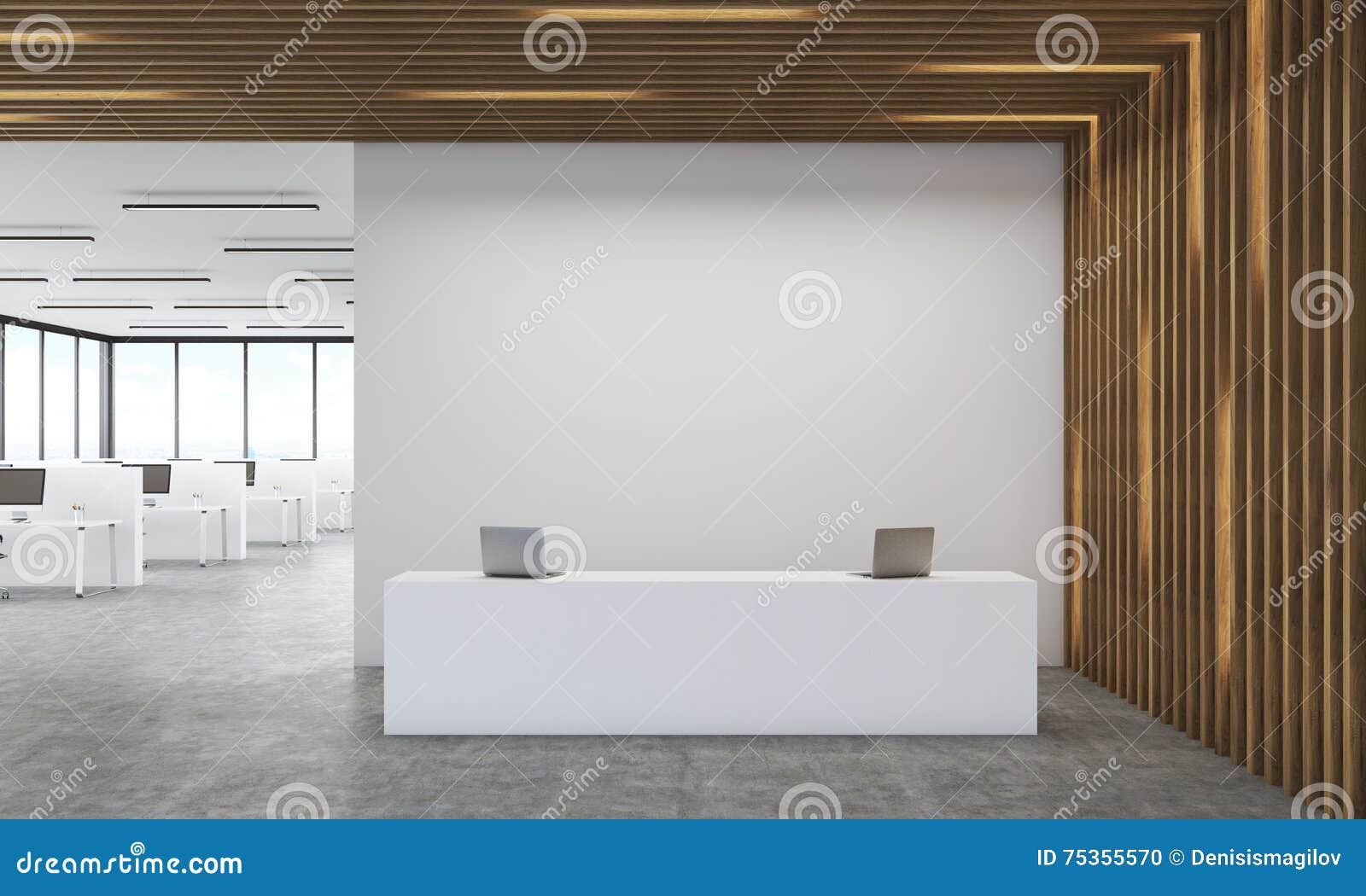 Bureau De Cabinet Comptable Illustration Stock - Illustration du ...