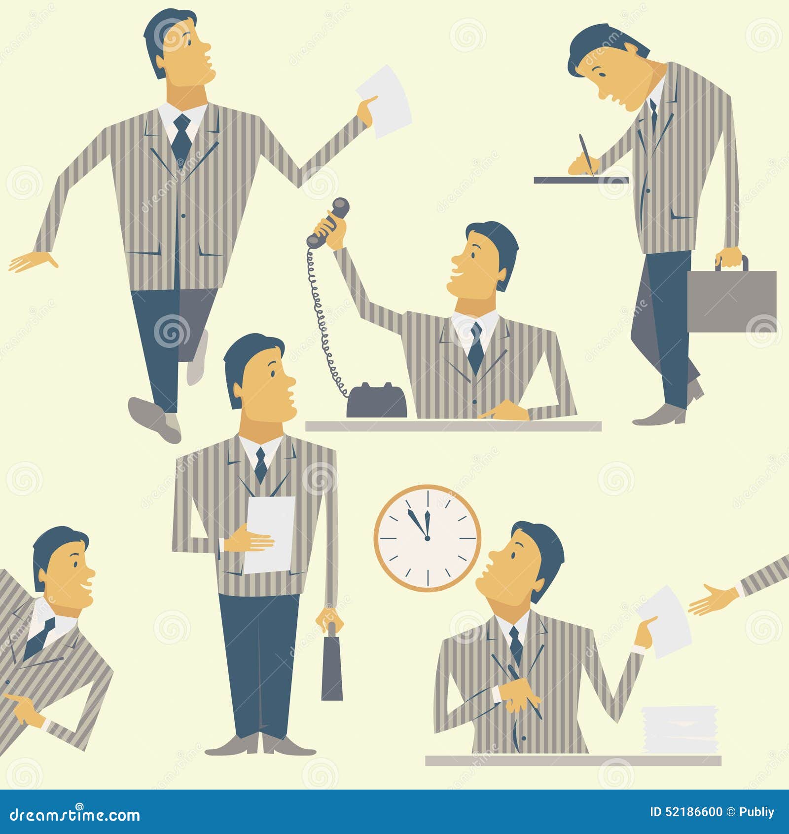 Bureau Manager illustration de vecteur. Illustration du graphique ...