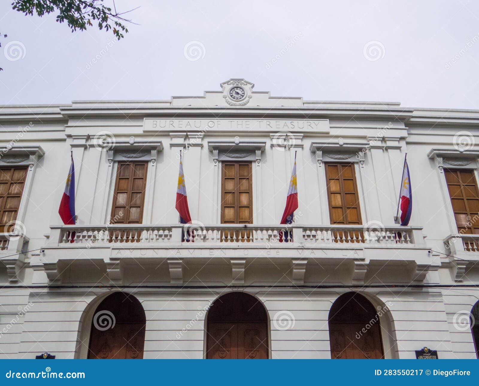 Bureau of the Treasury, Manila Stock Image - Image of filipino, finance ...