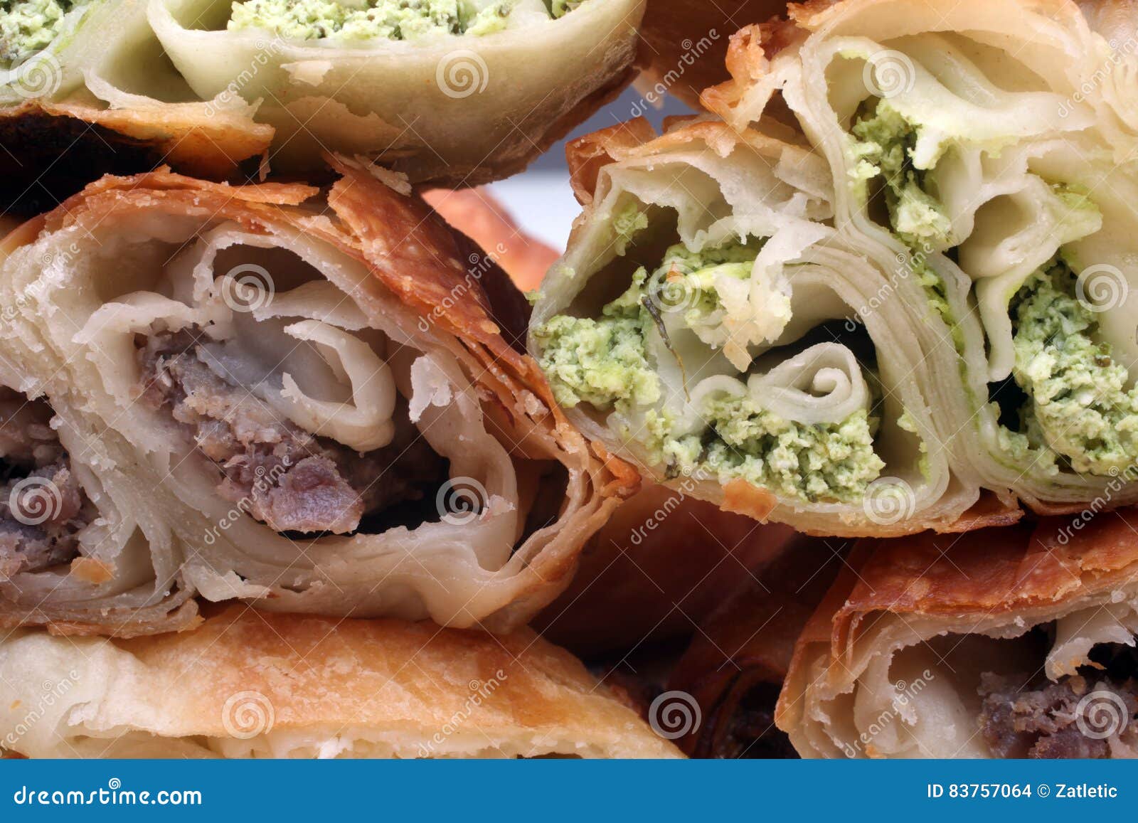 Burek Pie with Meat, Cheese or Spinach Stock Photo - Image of dinner ...
