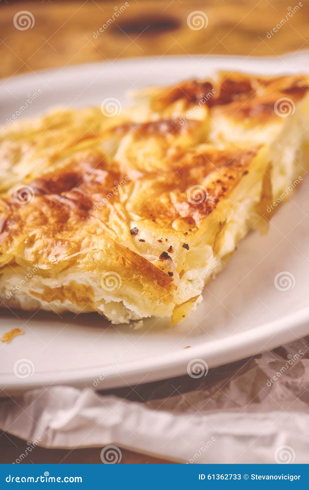 Traditional Balkan Pljeskavica With Cheese Grilled Meat With Lepinja ...