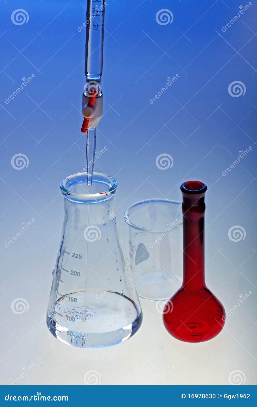 Buret en Glaswerk stock foto. Image of chemie, fles, experimenteel ...