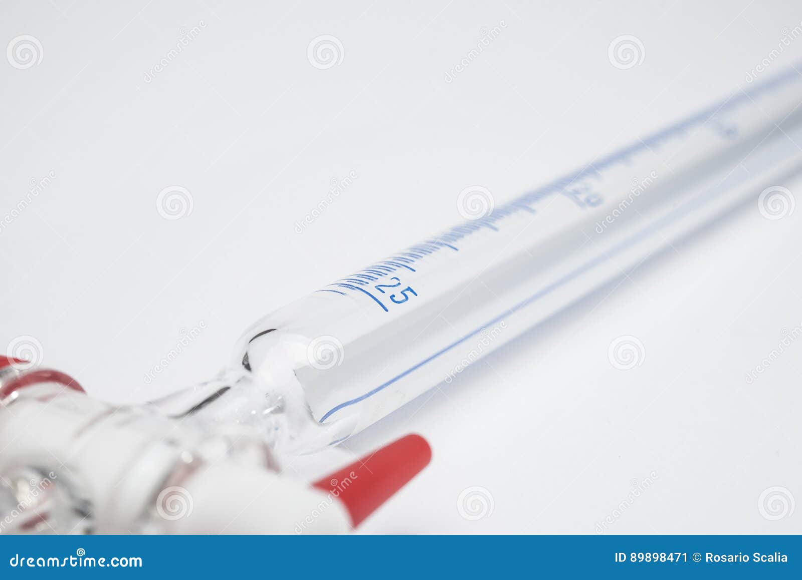 Burette on white stock image. Image of reaction, chemical - 89898471