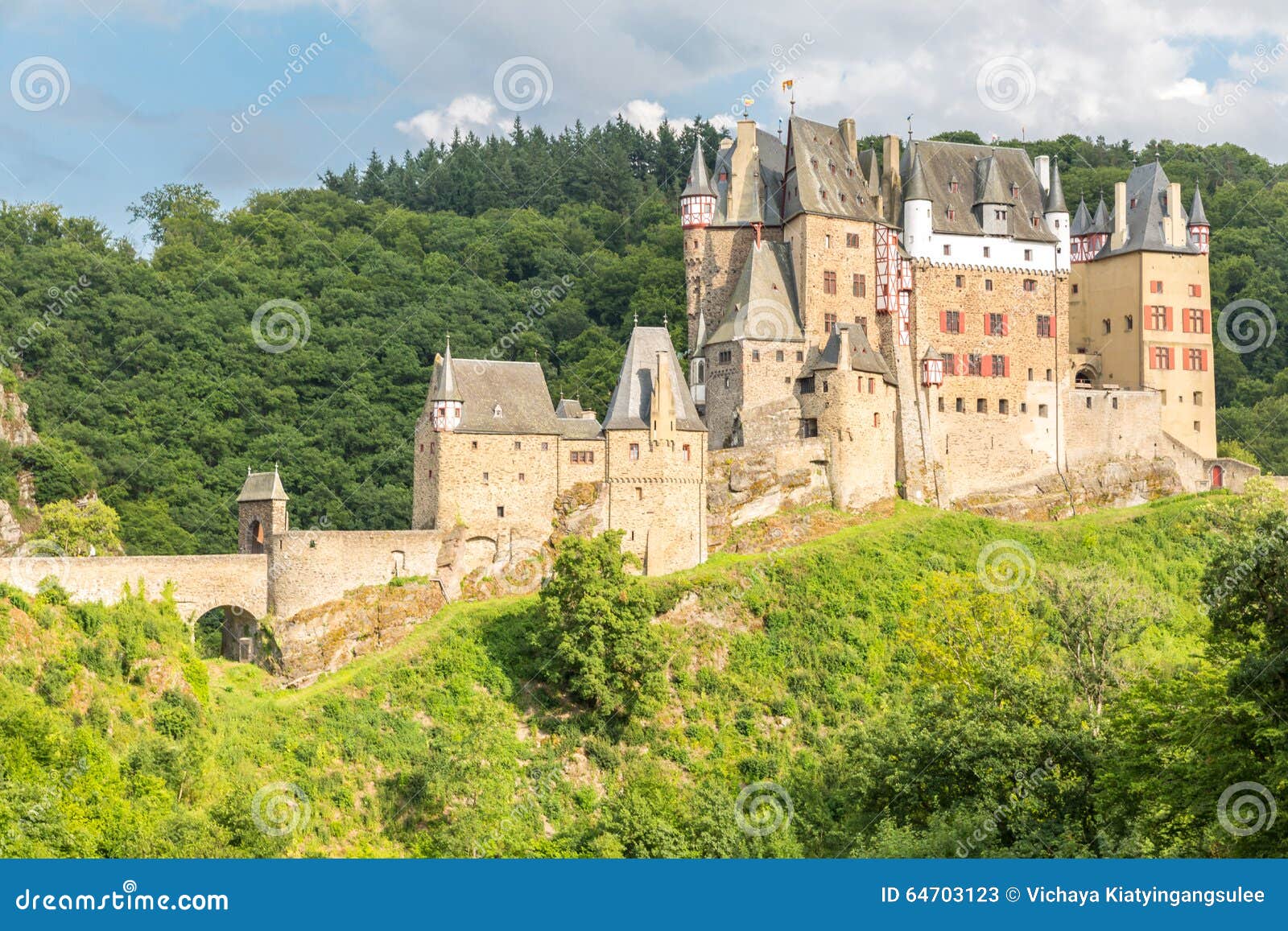 Burg Eltz Castle stock image. Image of middle, view, forest - 64703123